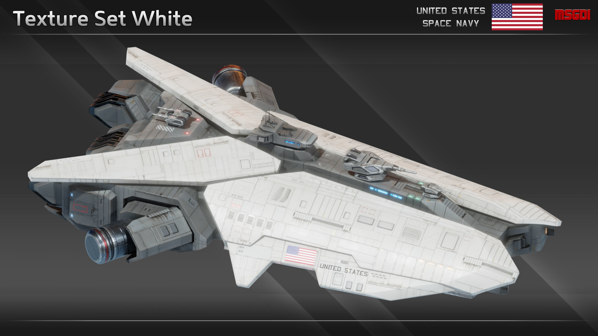 3D model USSN Congress Class Frigate VR / AR / low-poly | CGTrader