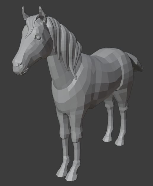 low poly 3d horse model free 3D model | CGTrader