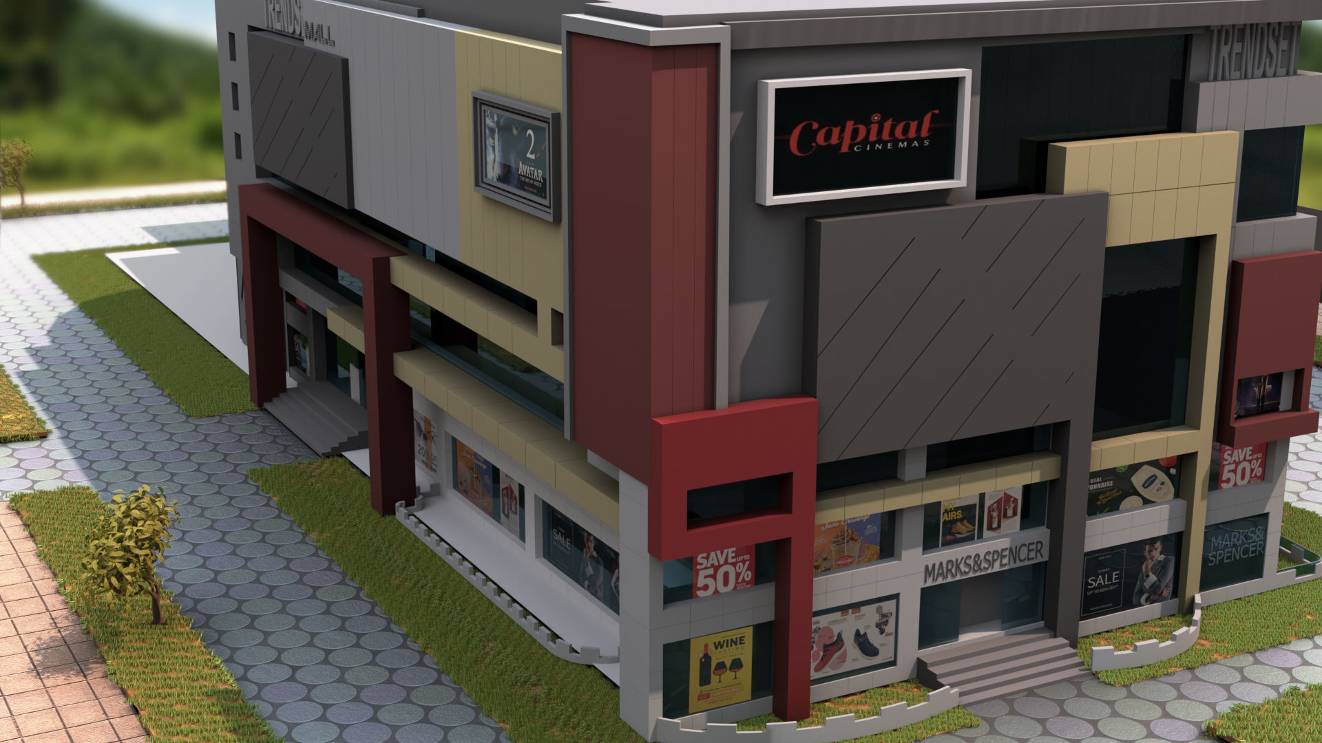 Shopping Mall 3D model | CGTrader