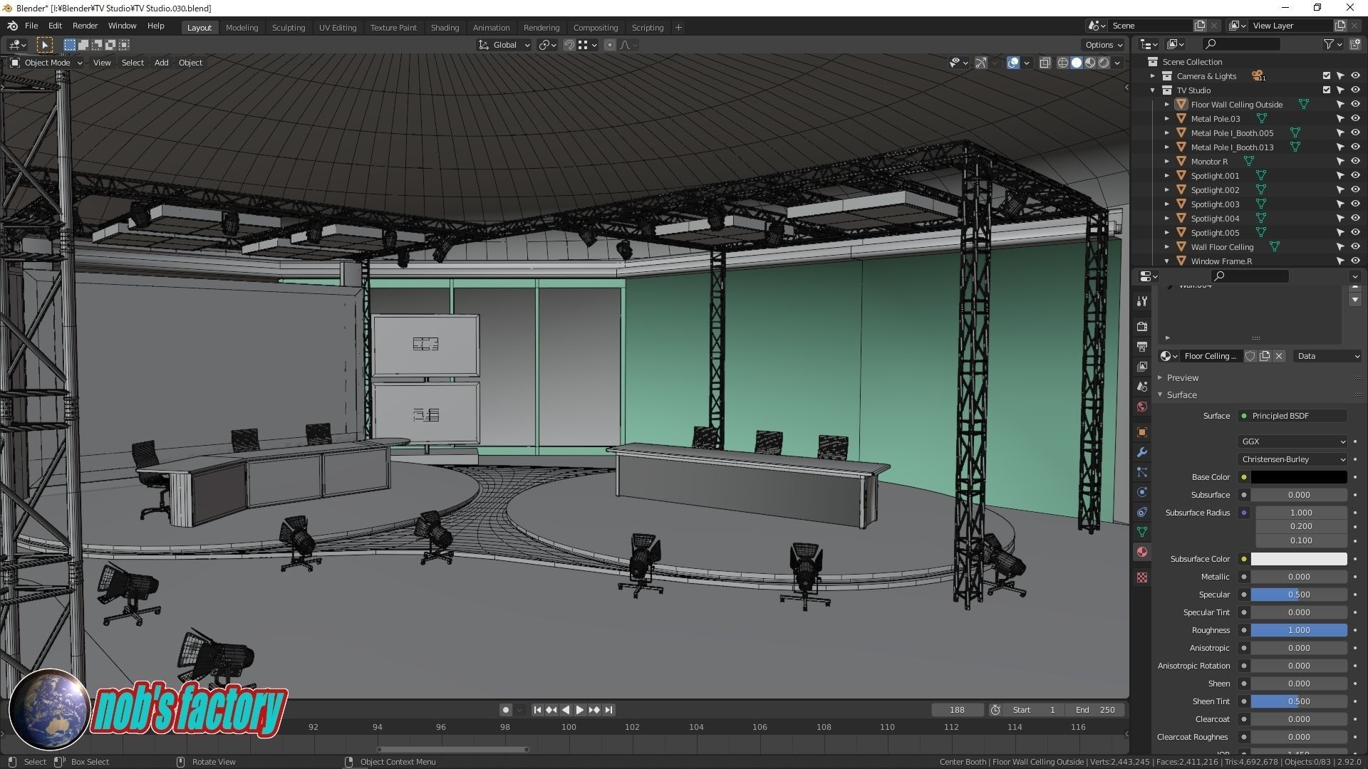 TV Studio 3D Model 3D model | CGTrader