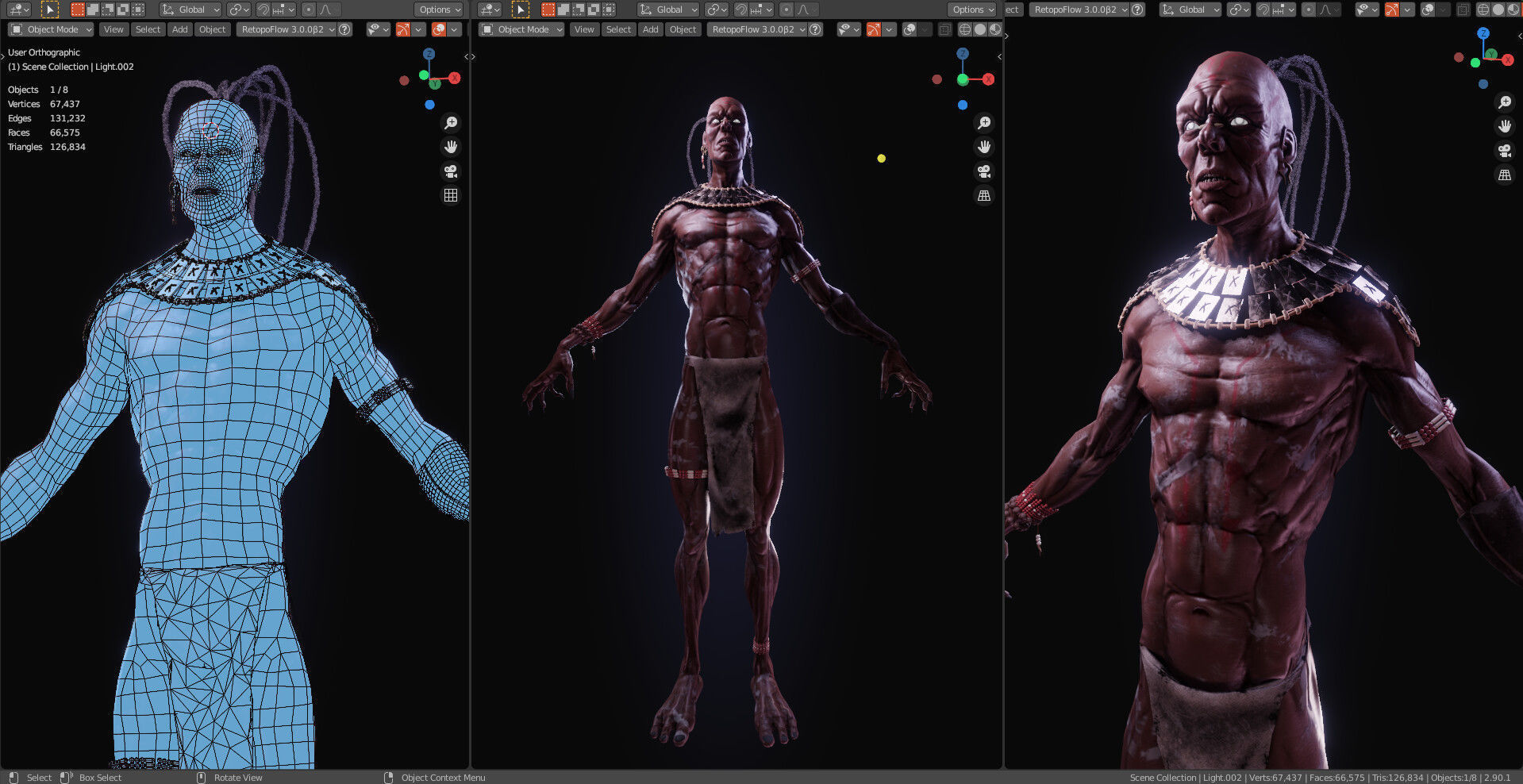 3D model Gangly Low-poly VR / AR / low-poly | CGTrader