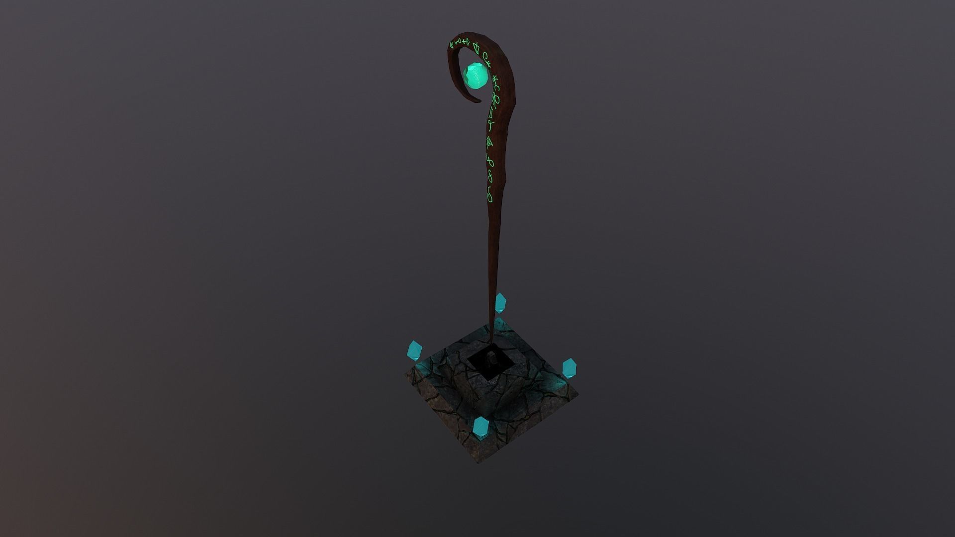 3D model Wizard Wand VR / AR / low-poly | CGTrader