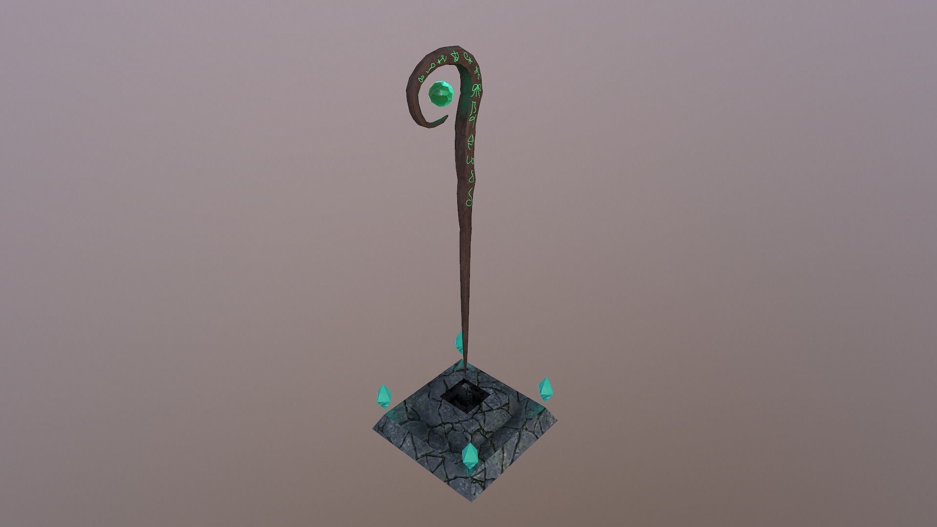 3D model Wizard Wand VR / AR / low-poly | CGTrader