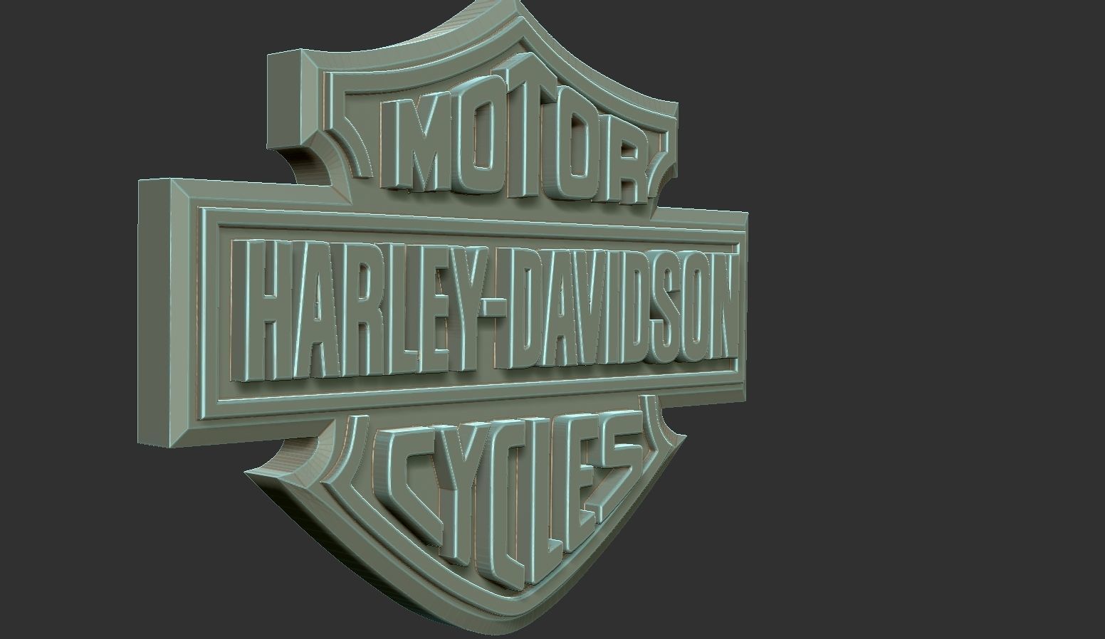 Harley Davidson Logo 3D model 3D printable | CGTrader