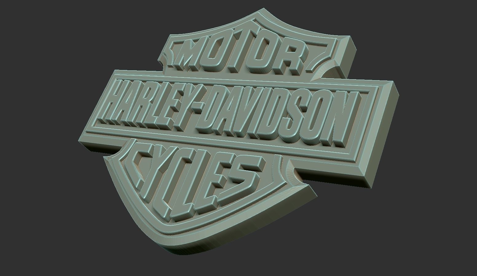 Harley Davidson Logo 3D model 3D printable | CGTrader
