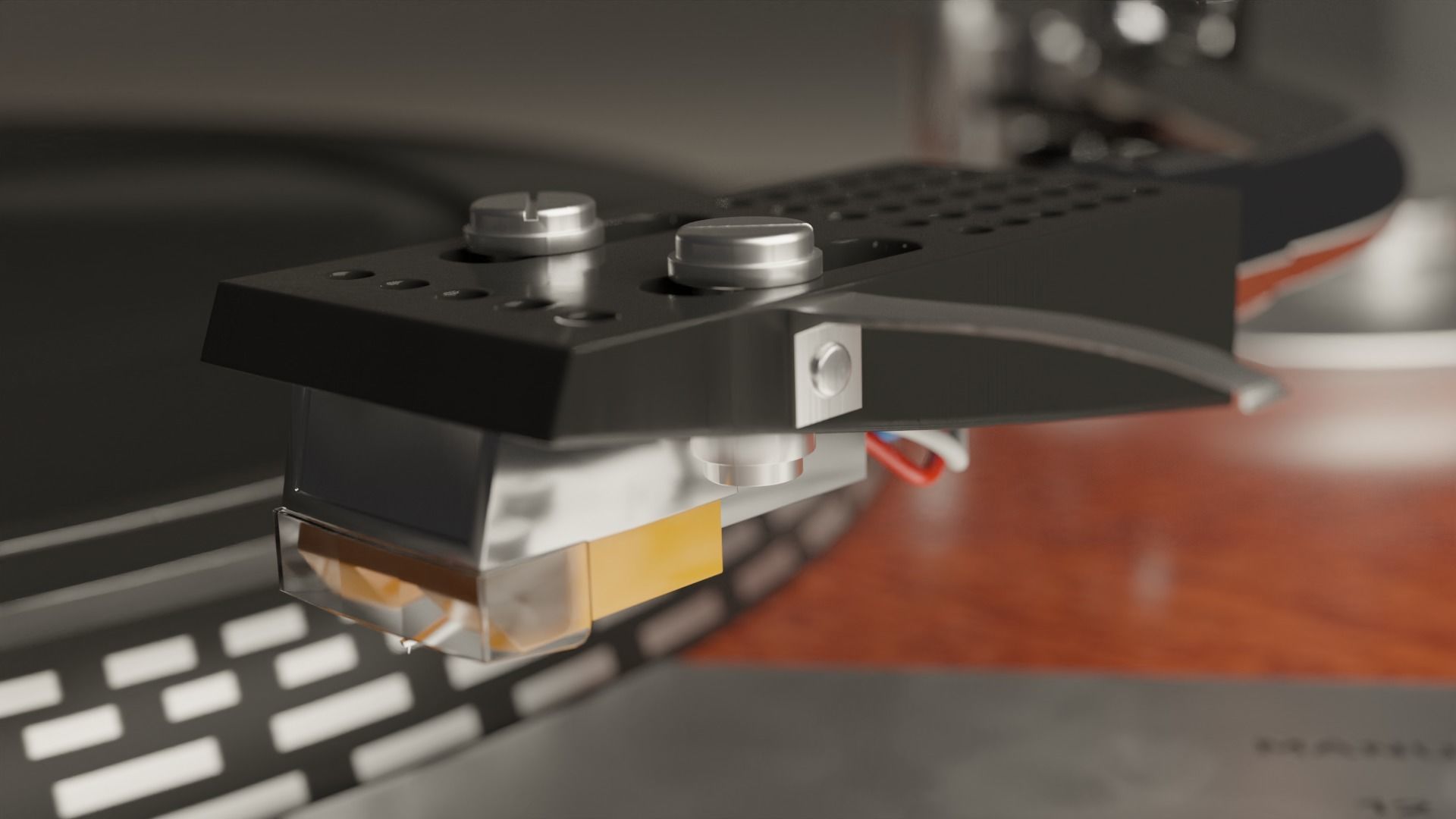 Vintage turntable 3D model rigged | CGTrader