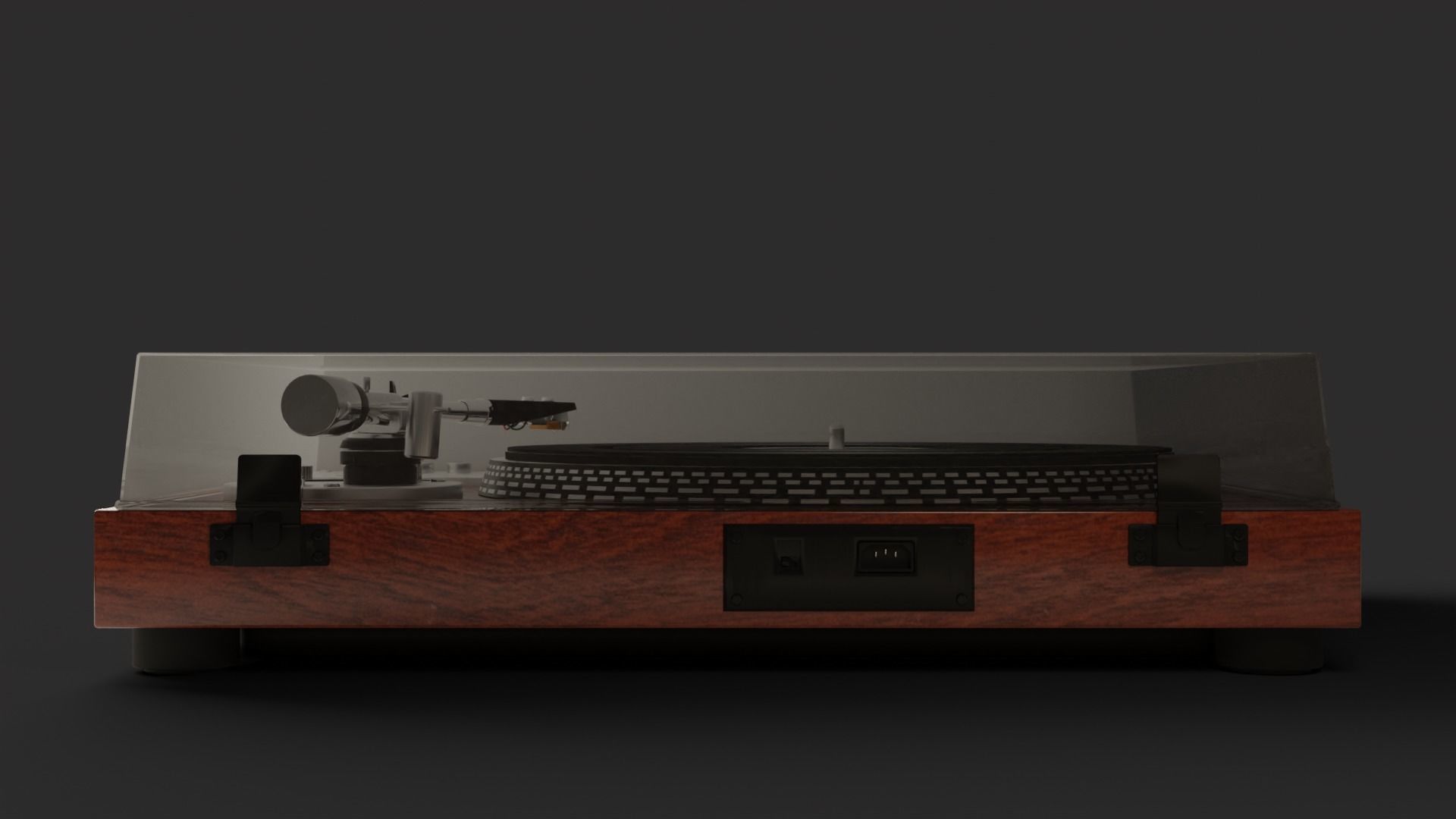 Vintage turntable 3D model rigged | CGTrader