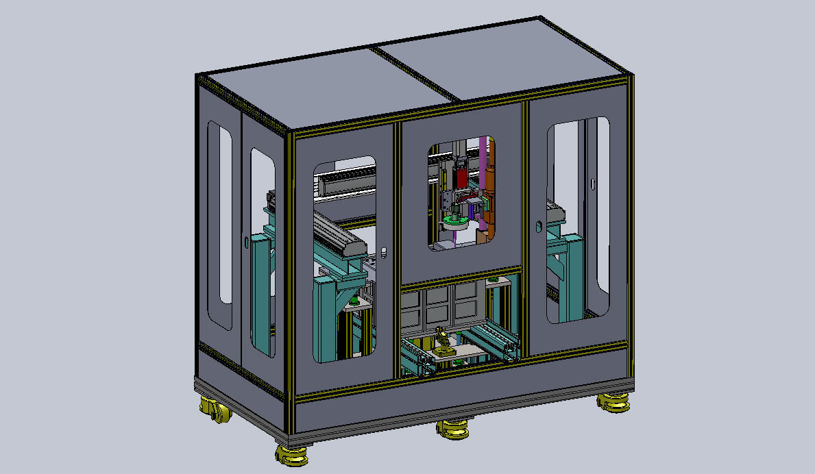 Lithium battery injection hole laser welding automatic machine 3D model ...