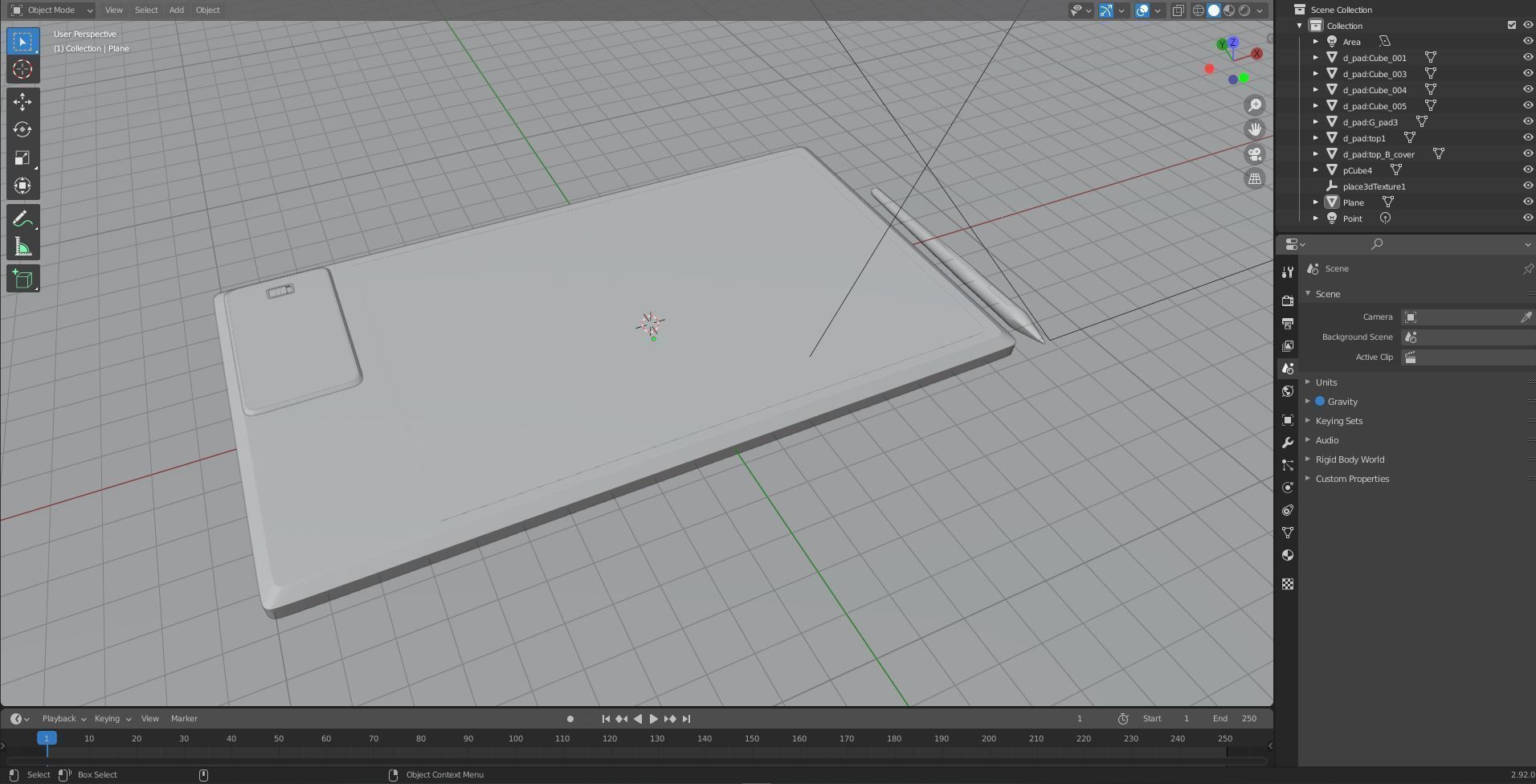 Drawing Tablet 3D model | CGTrader