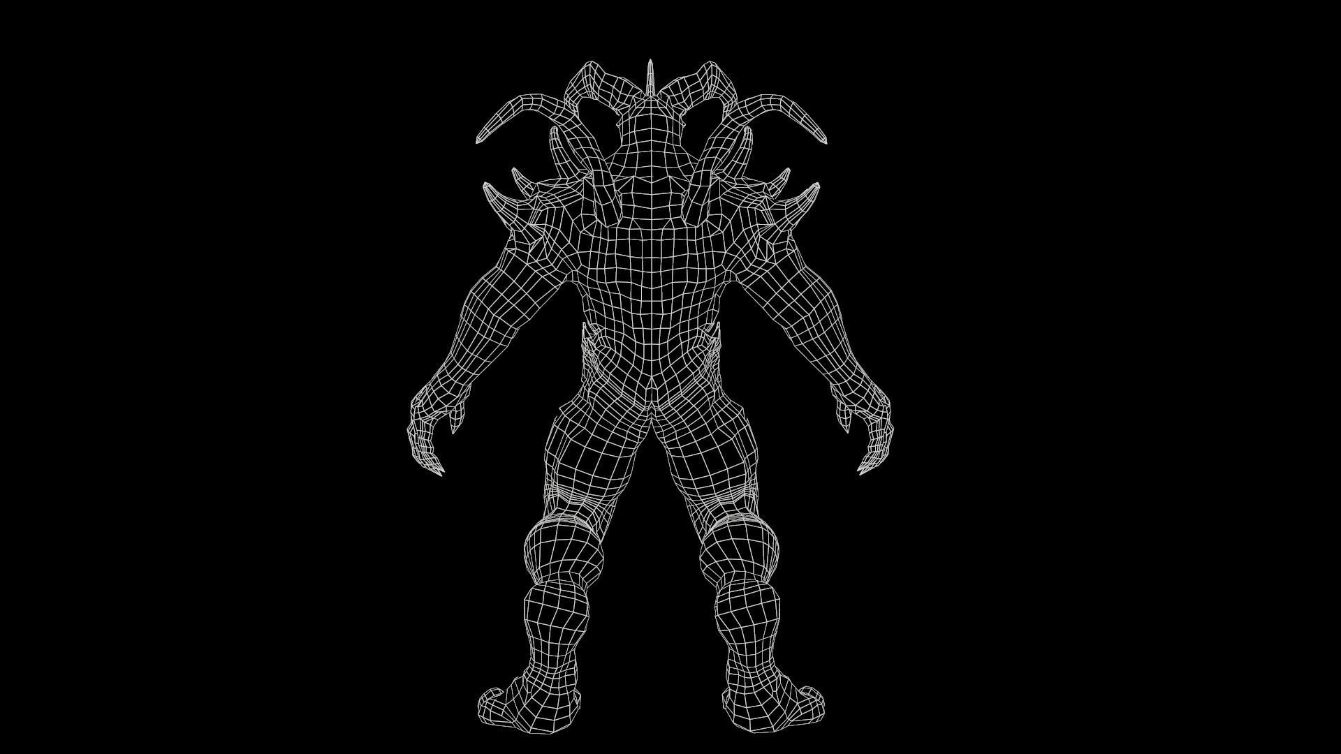 3D model Monster demon VR / AR / low-poly rigged animated | CGTrader