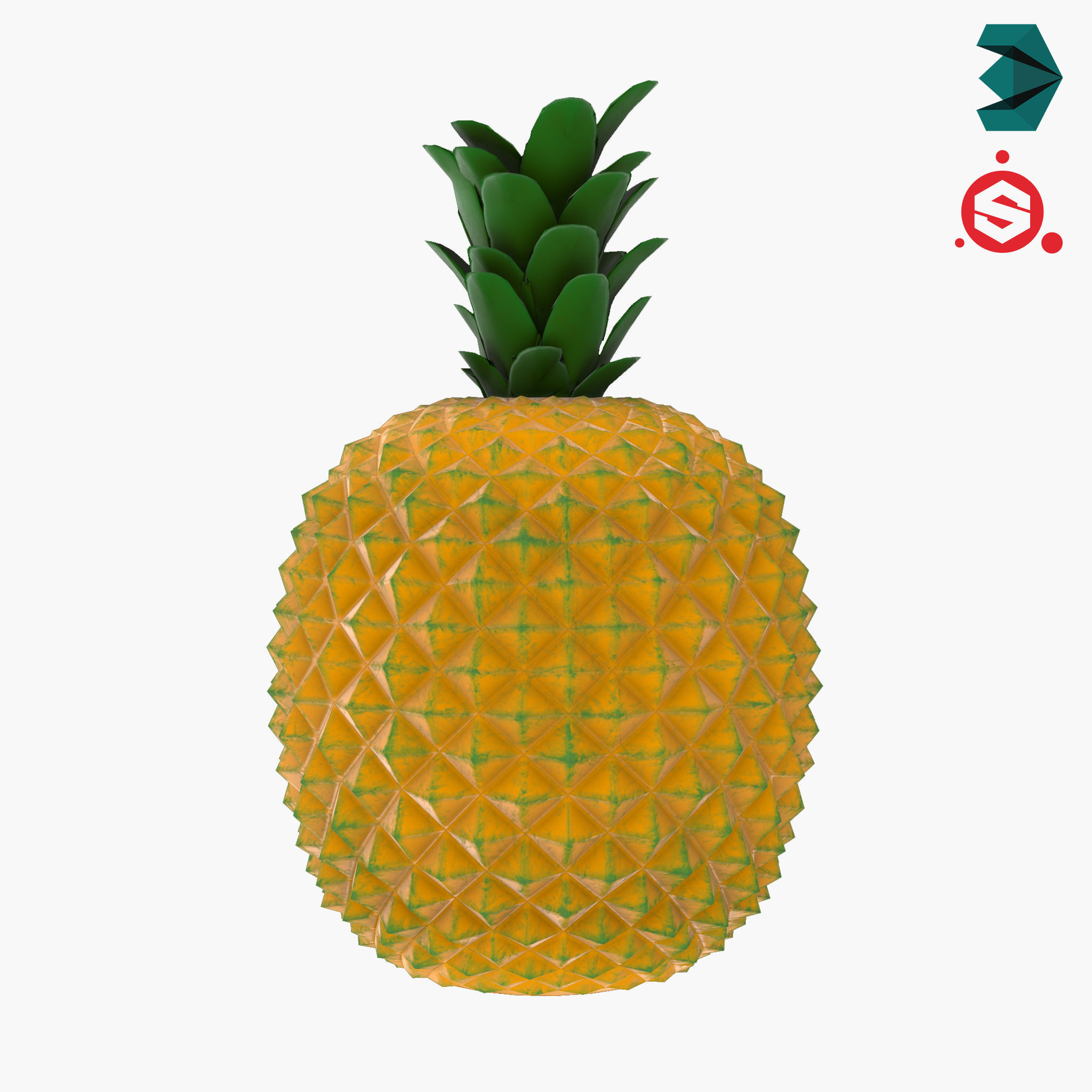 3D model Decorative Pineapple VR / AR / low-poly | CGTrader