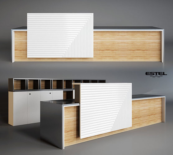 reception table 3D model | CGTrader