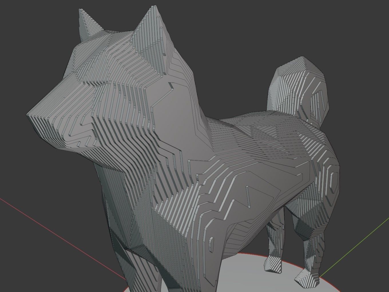 3D model Parametric Shiba Inu VR / AR / low-poly | CGTrader