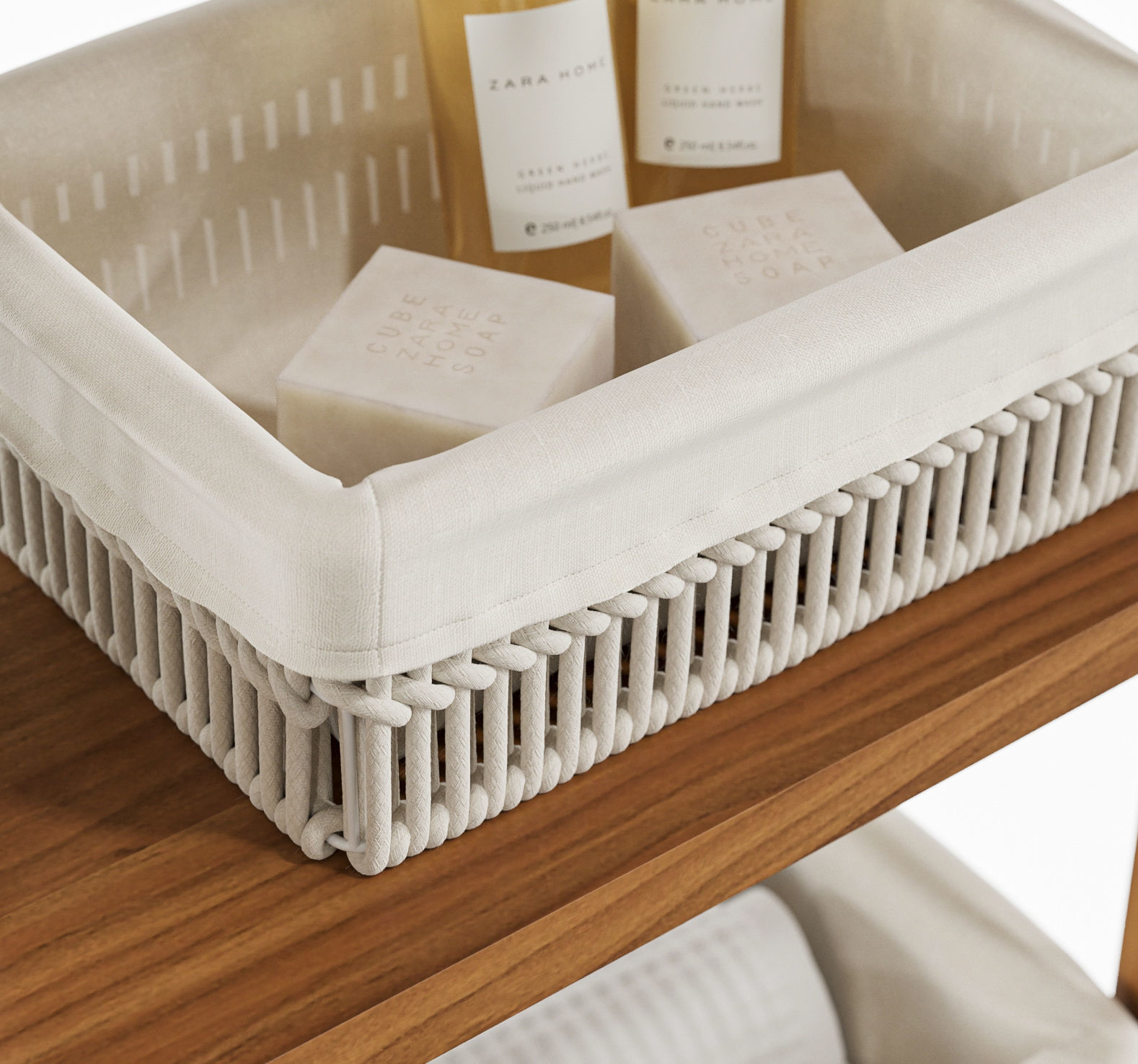 Zara Home acacia wood shelf 3D model | CGTrader