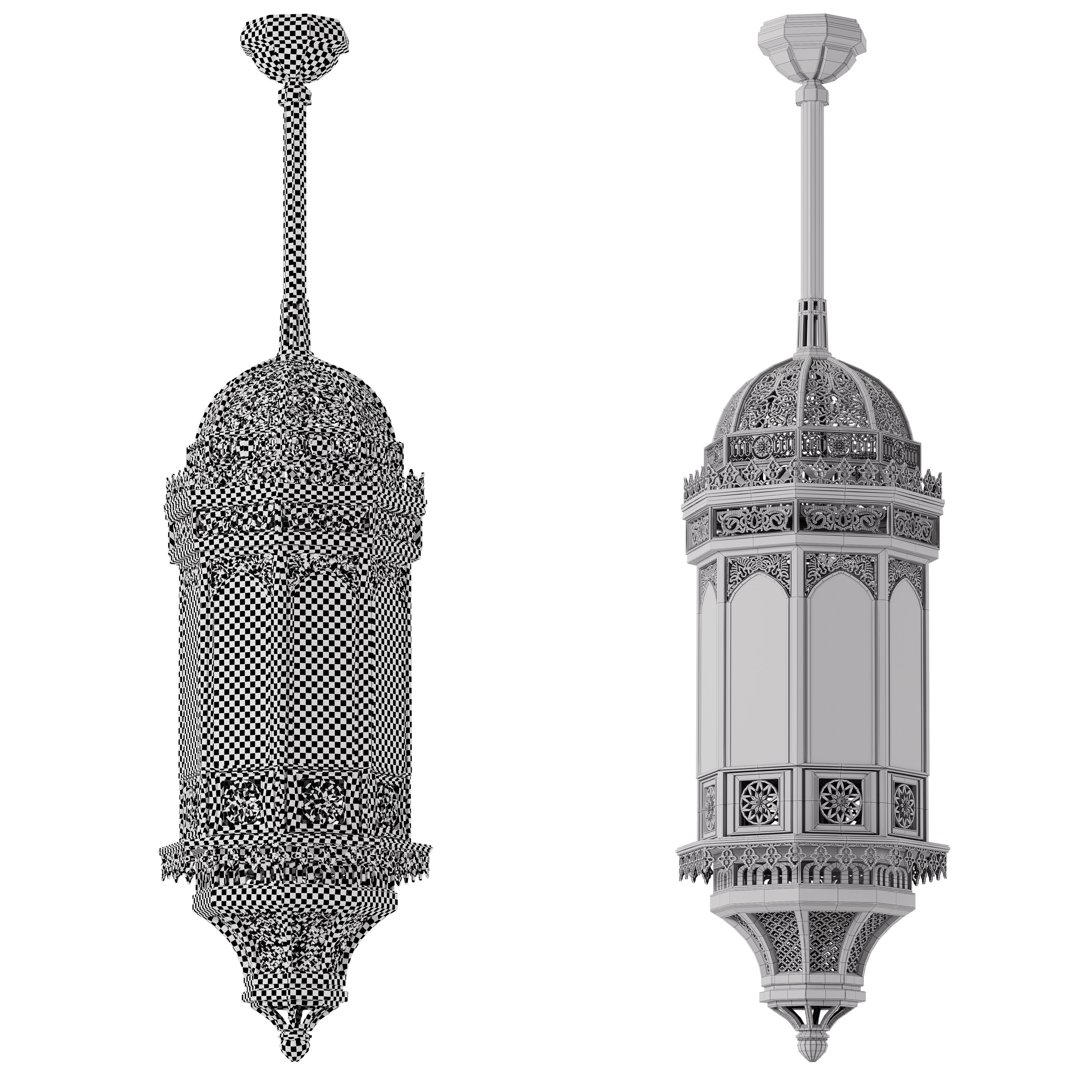 Islamic Arabian Ceiling Light 3D model | CGTrader
