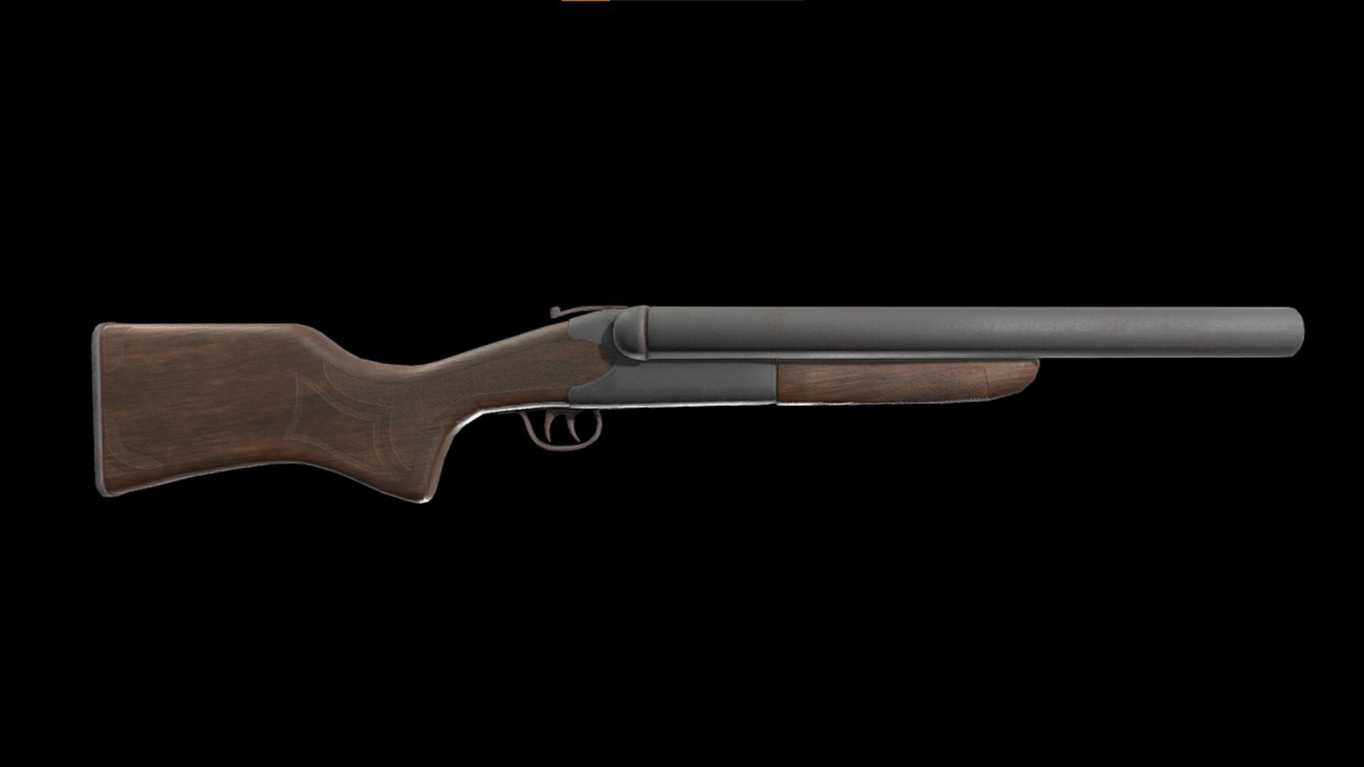 Small double barrel shotgun 3D model | CGTrader