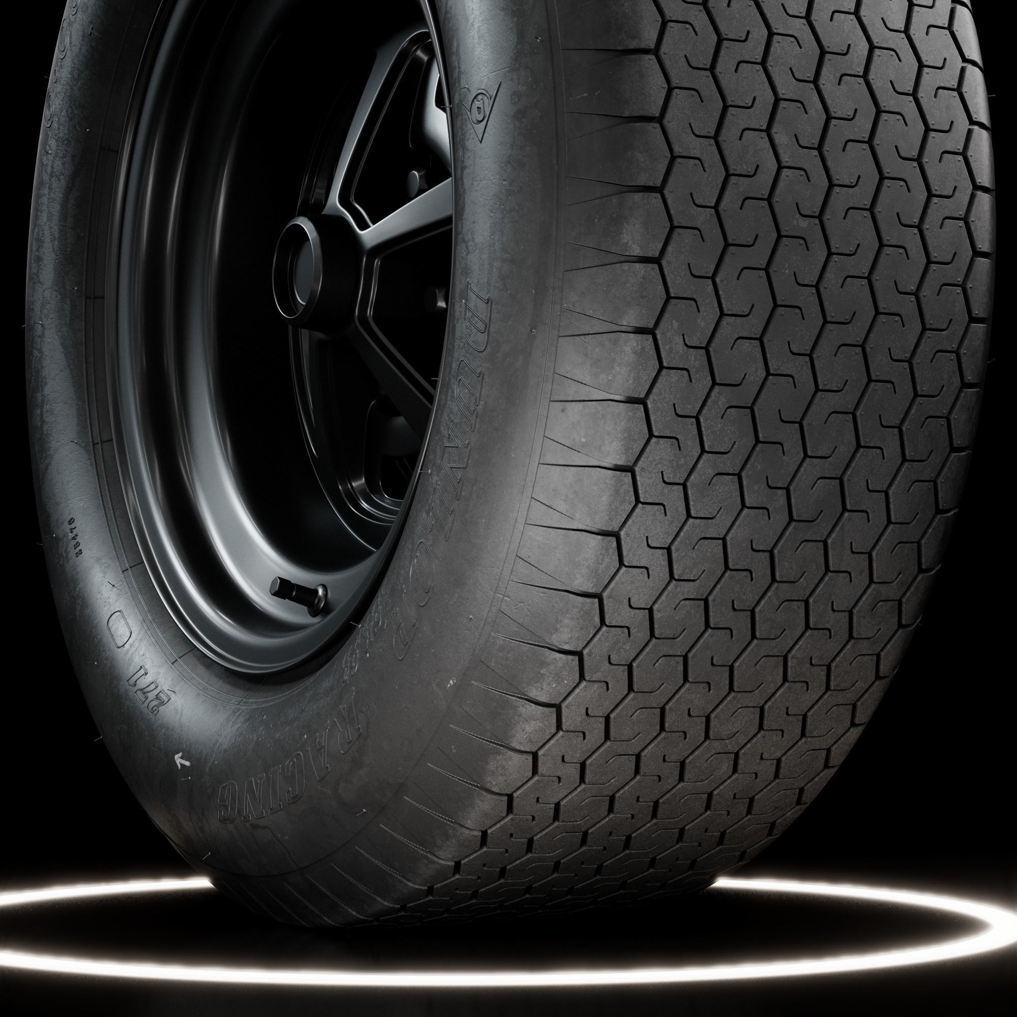 Dunlop CR65 600L 15 Front and Rear Tyres 3D model | CGTrader