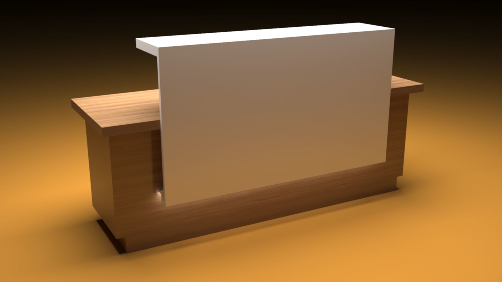 RECEIPTION DESK 3D model | CGTrader