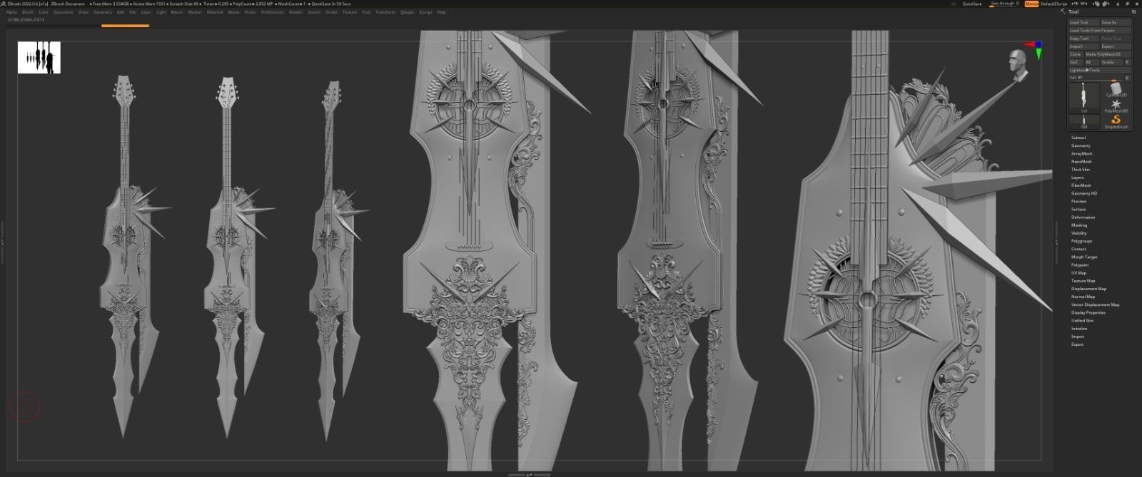 3D model Violin Weapon VR / AR / low-poly | CGTrader