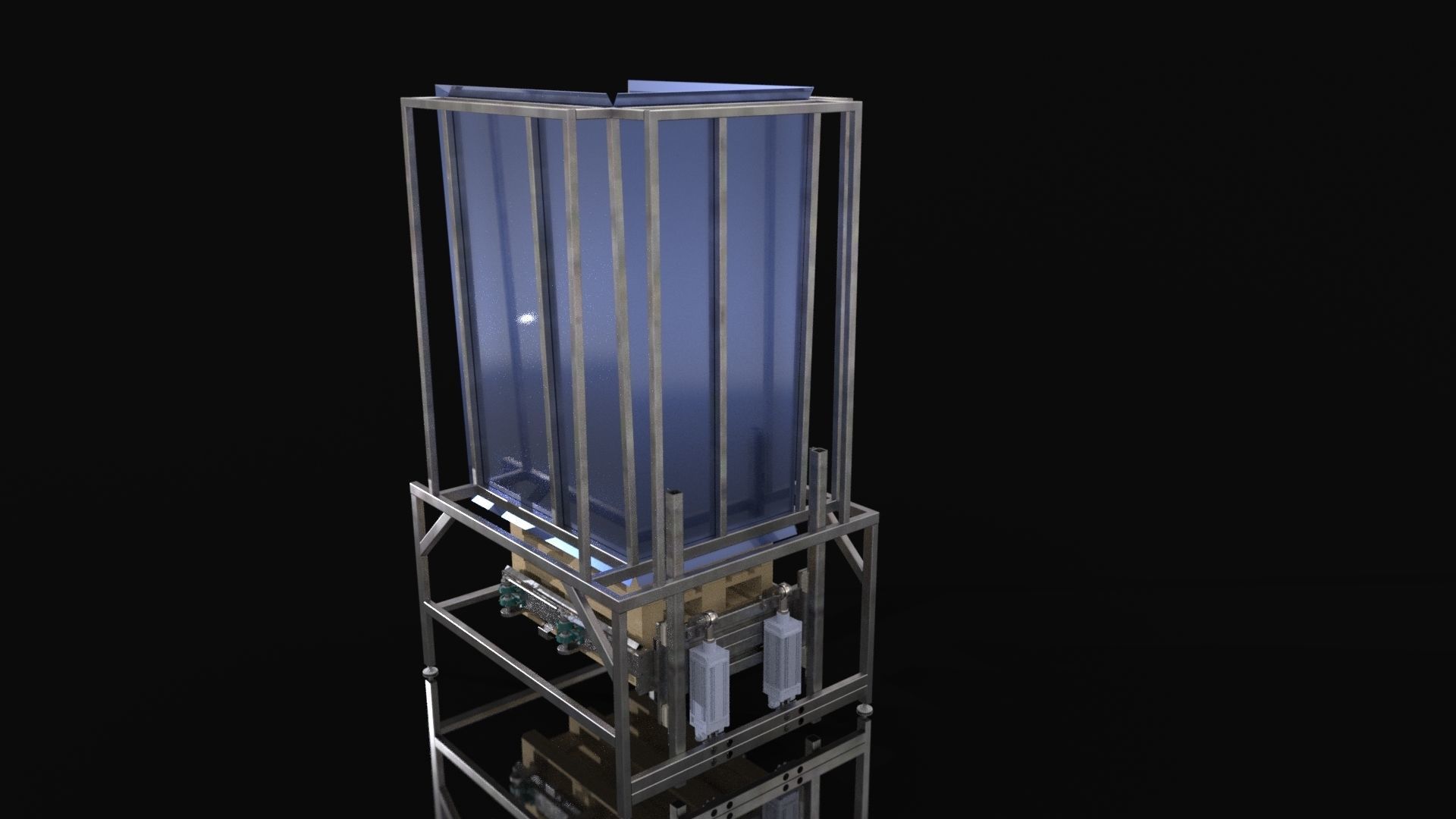 Pallet Dispenser Robot 3D model rigged | CGTrader