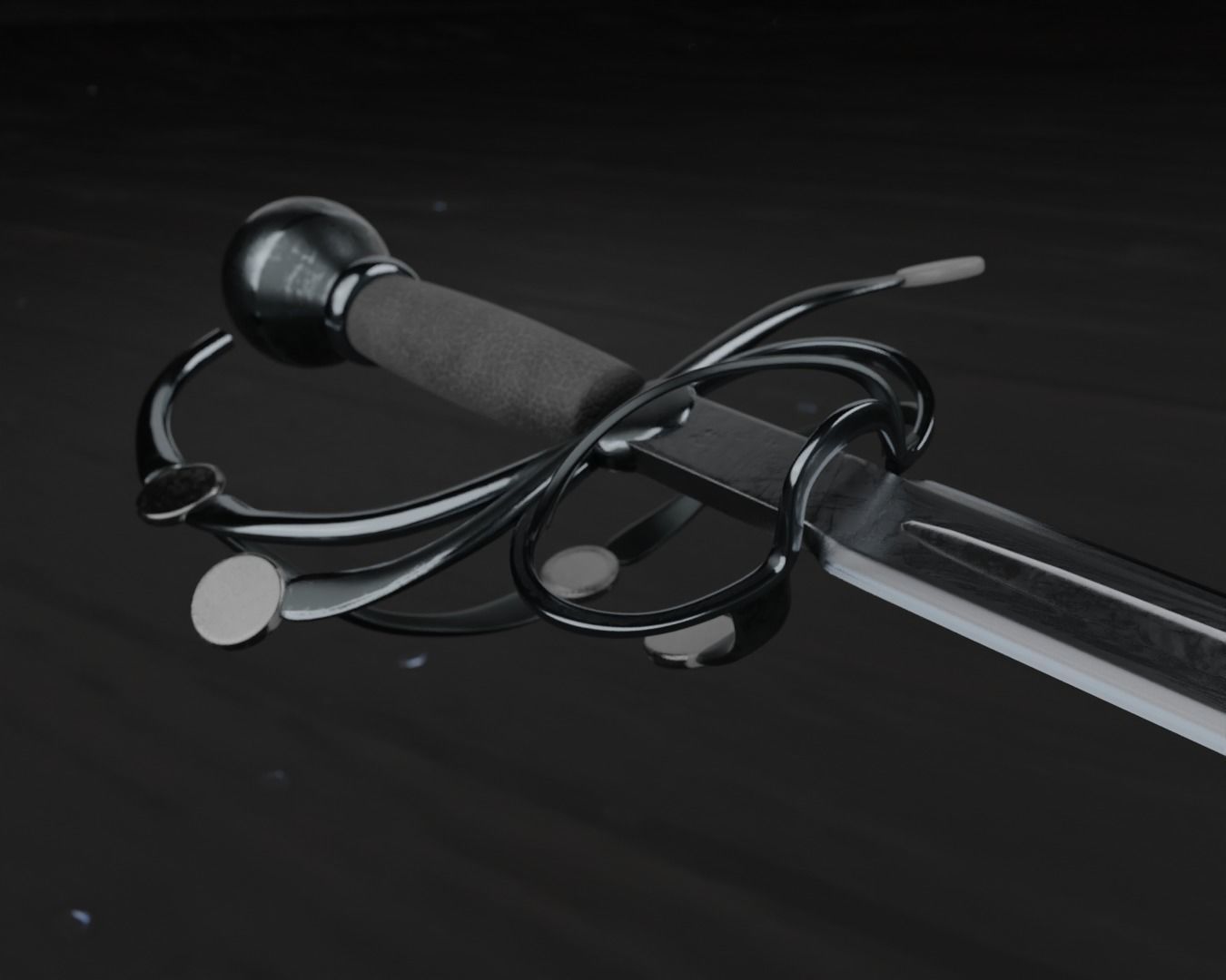 3D model English-style Renaissaince Rapier VR / AR / low-poly | CGTrader