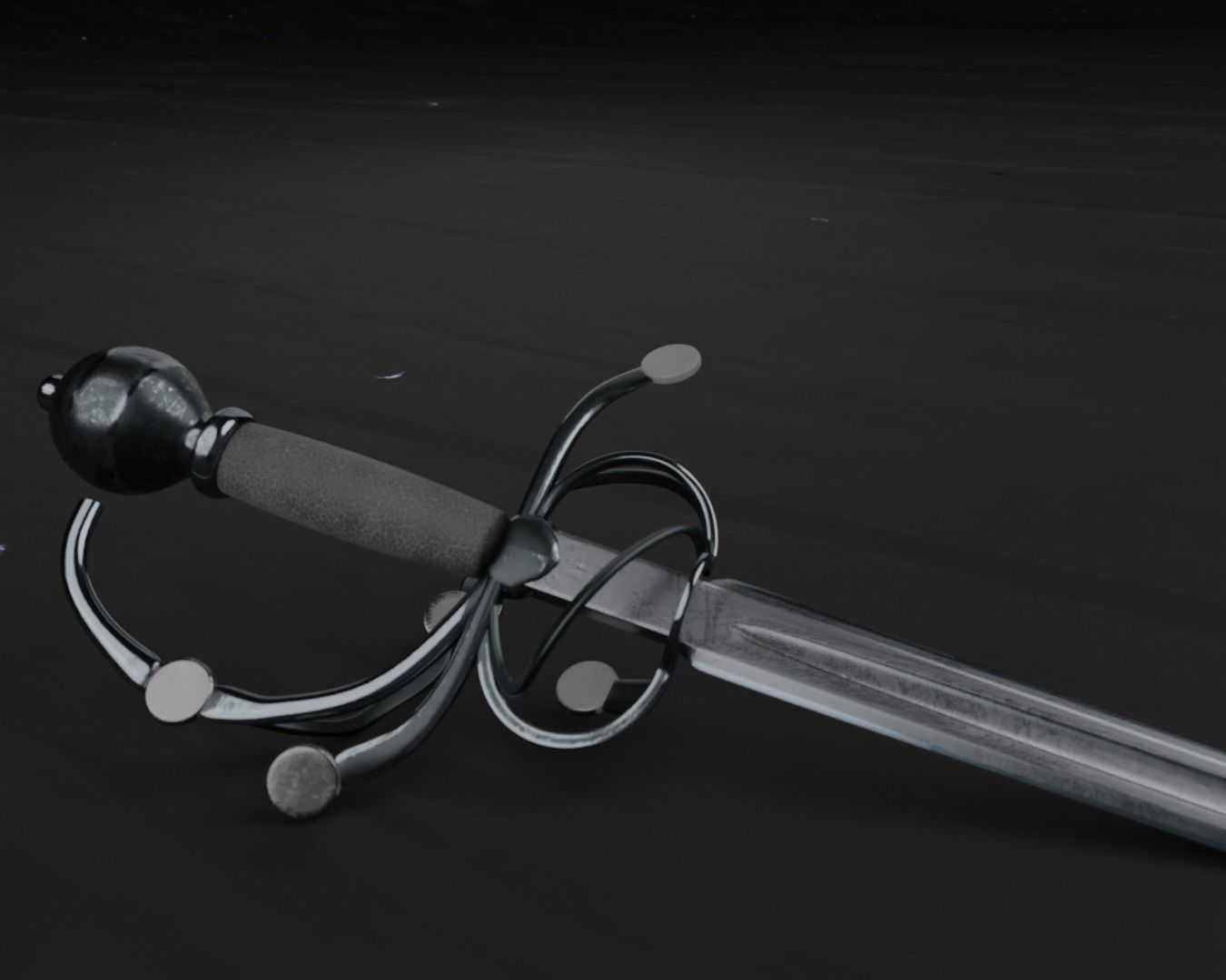 3D model English-style Renaissaince Rapier VR / AR / low-poly | CGTrader