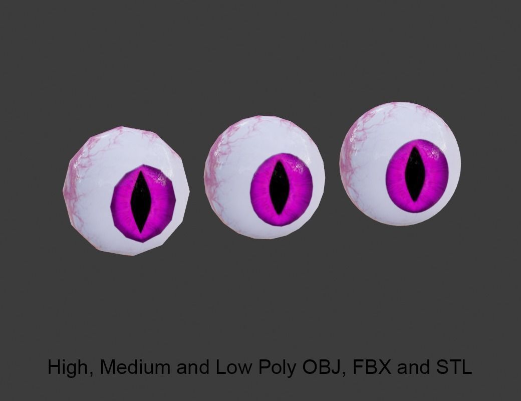 3D model Night Elf Eye VR / AR / low-poly | CGTrader