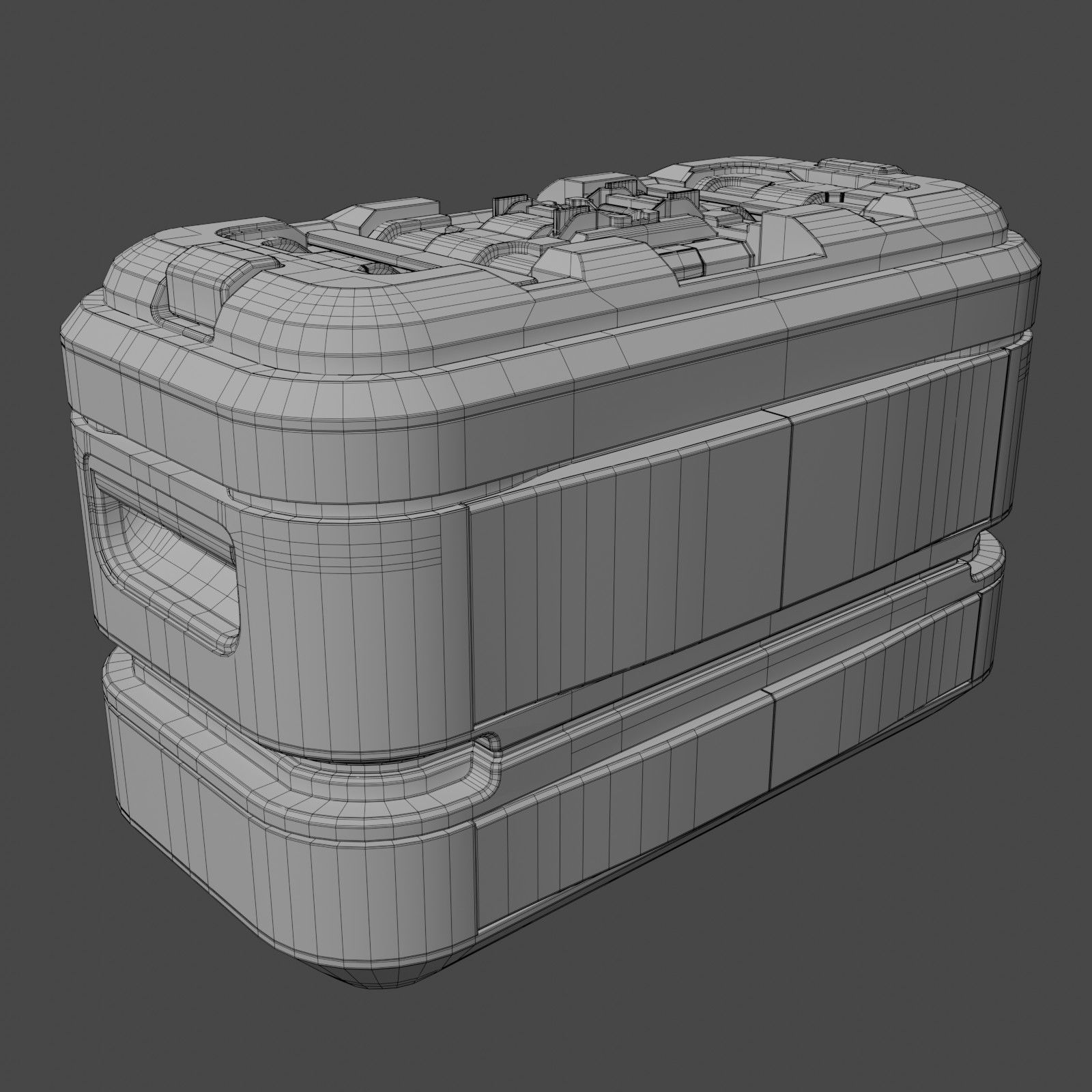 Sci-Fi Storage Crate 3D model | CGTrader