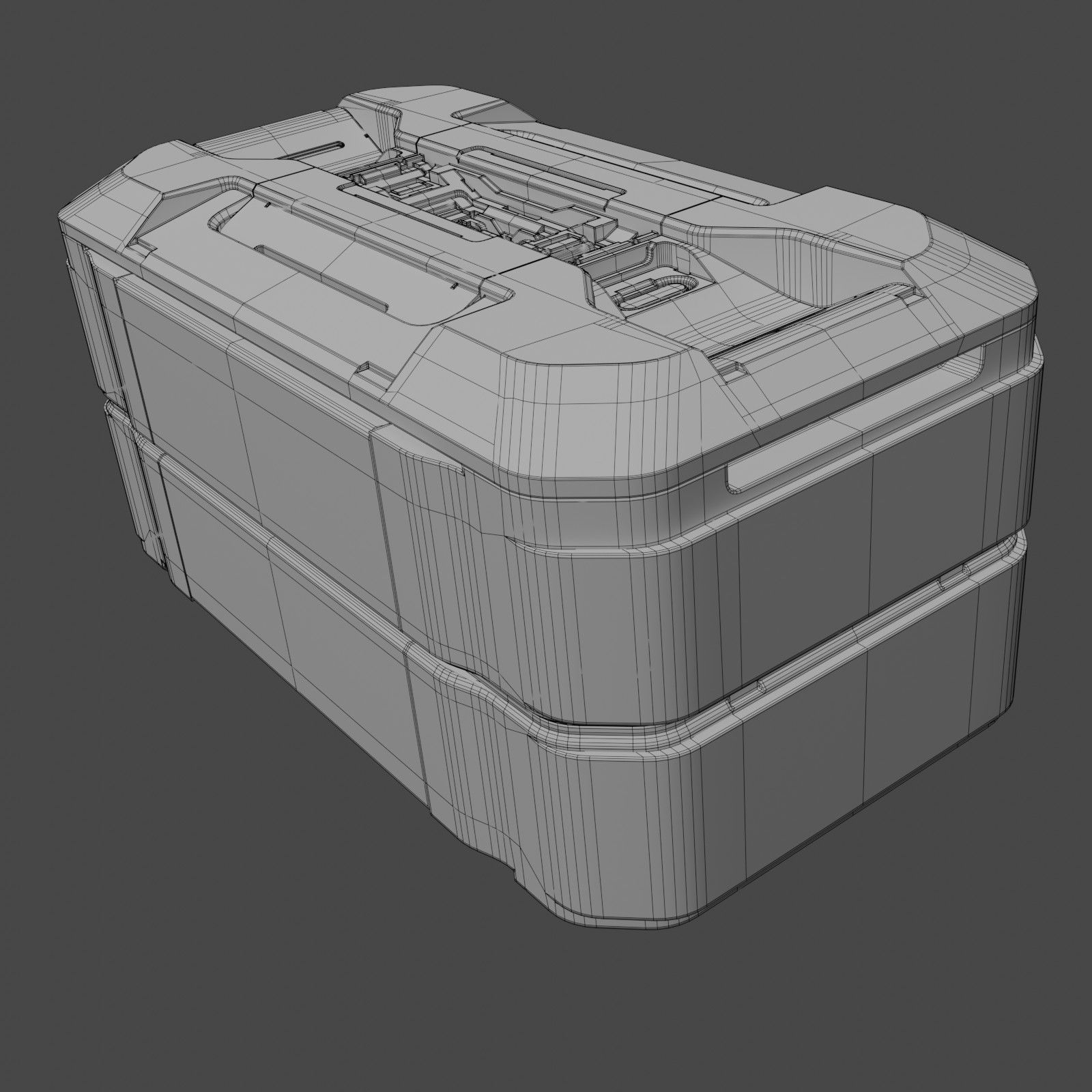Sci-Fi Storage Crate 3D model | CGTrader