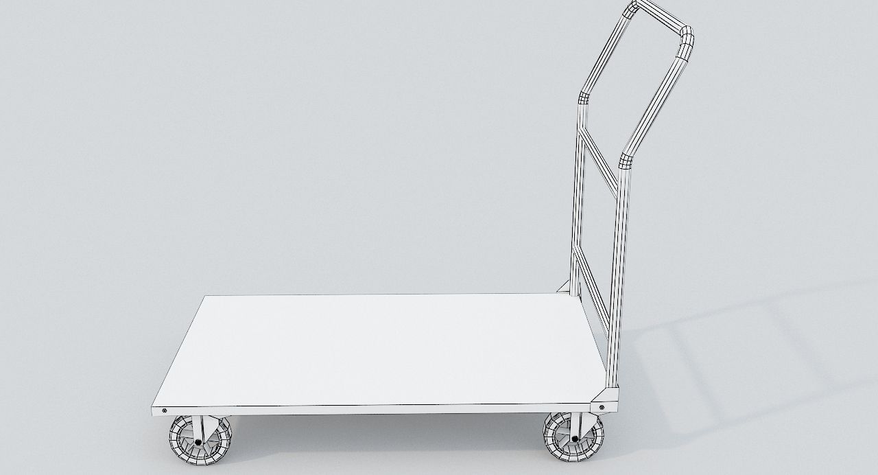 3D model Old Platform Trolley A VR / AR / low-poly | CGTrader