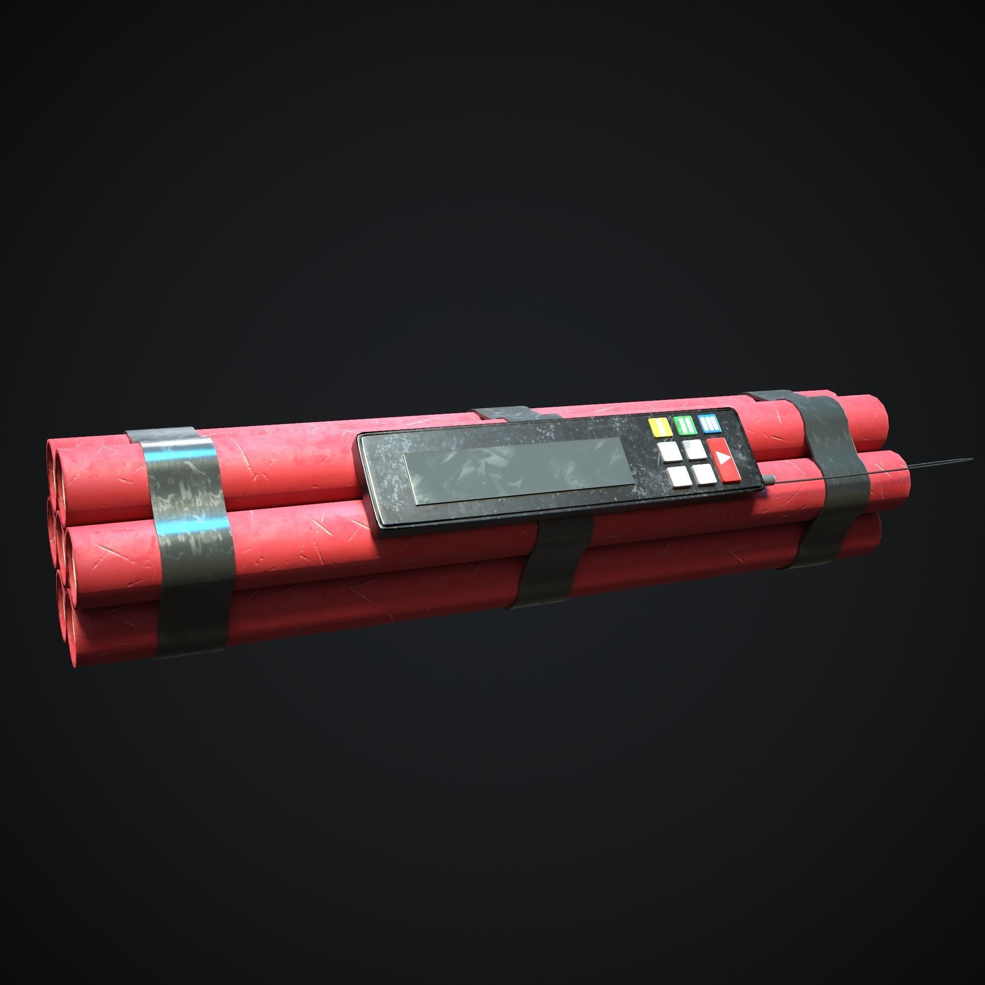 3D asset Dynamite bomb with timer | CGTrader