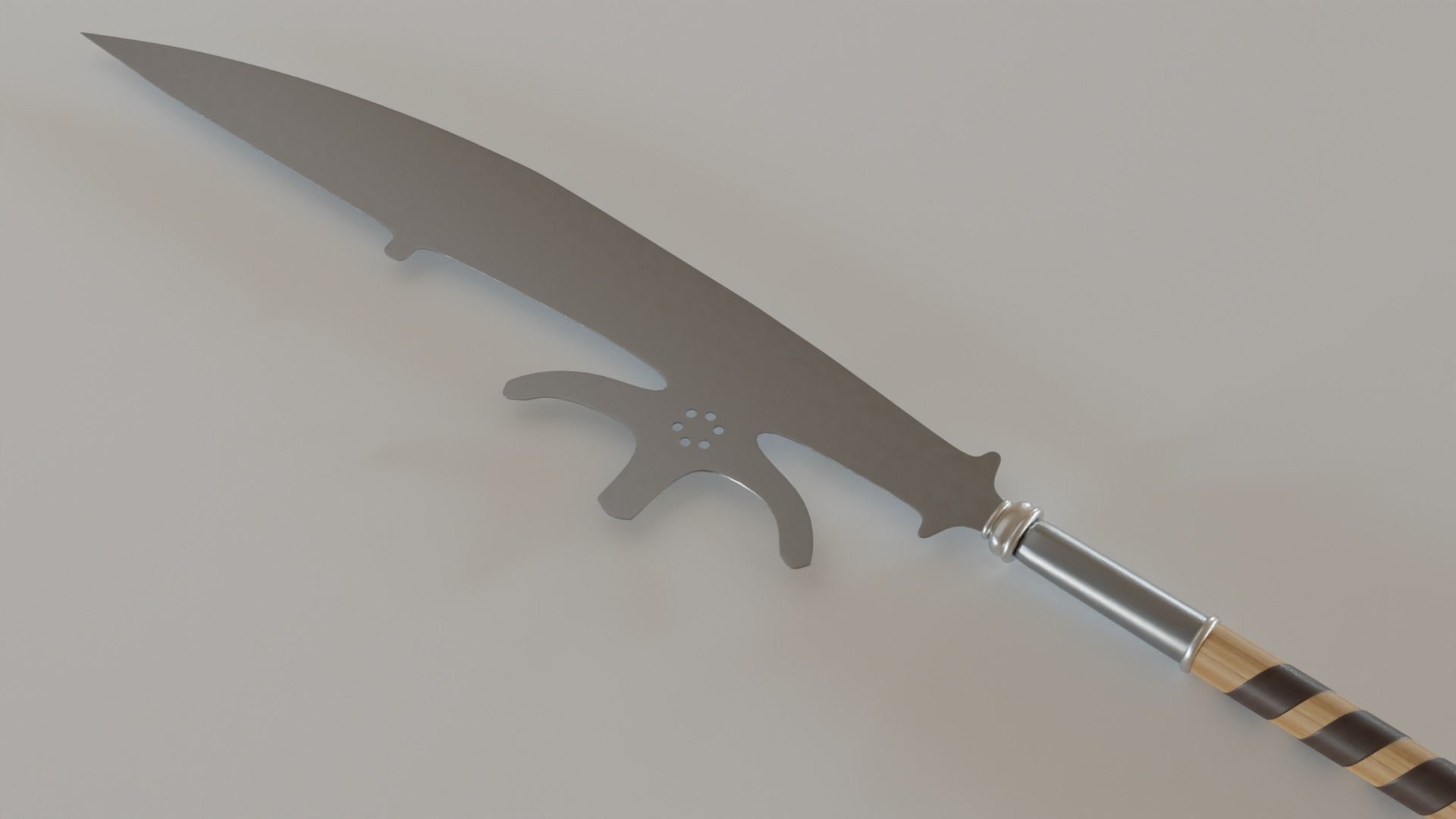 Medieval Polearm Fauchard 3D model | CGTrader