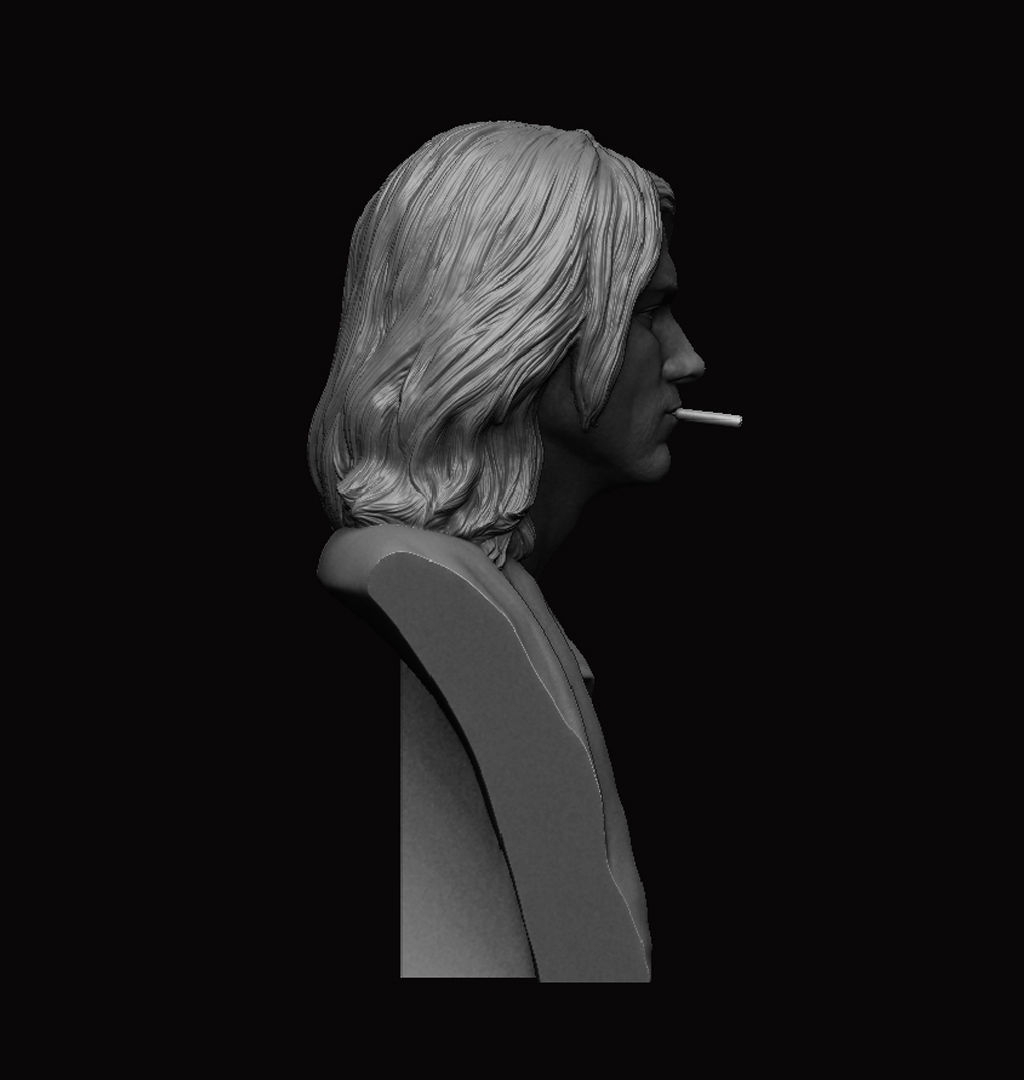 kurt cobain 3D print model 3D model 3D printable | CGTrader