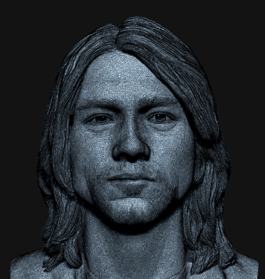 kurt cobain 3D print model 3D model 3D printable | CGTrader