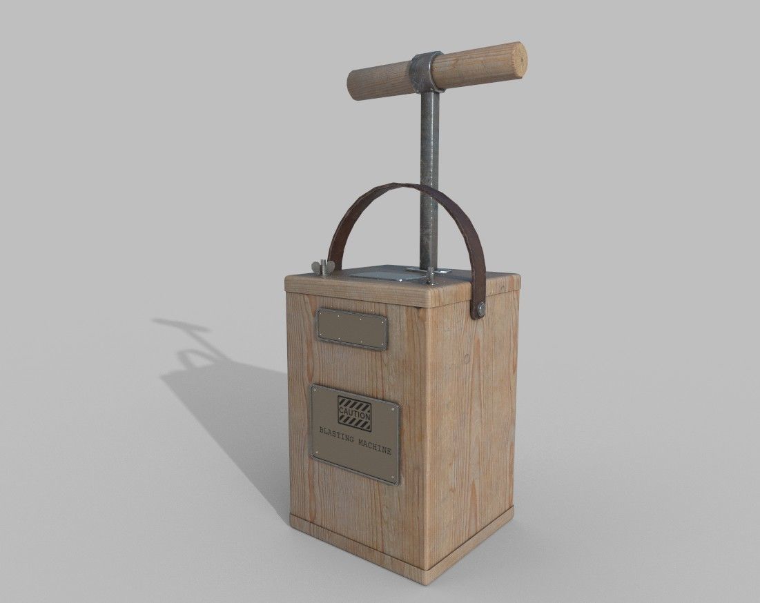 3D model TNT Detonator VR / AR / low-poly | CGTrader