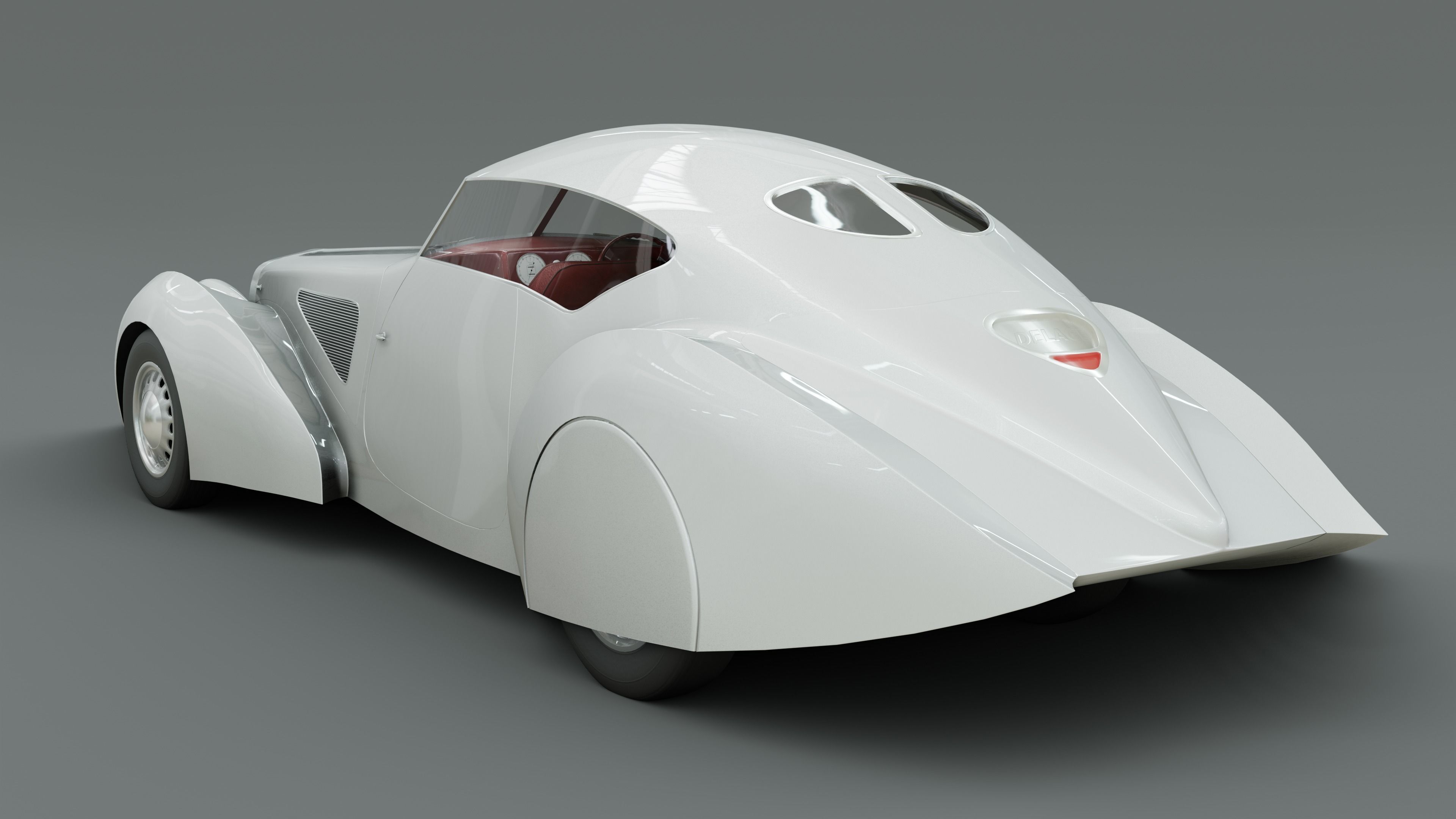 Luxury Classic Delage D8 3D model | CGTrader