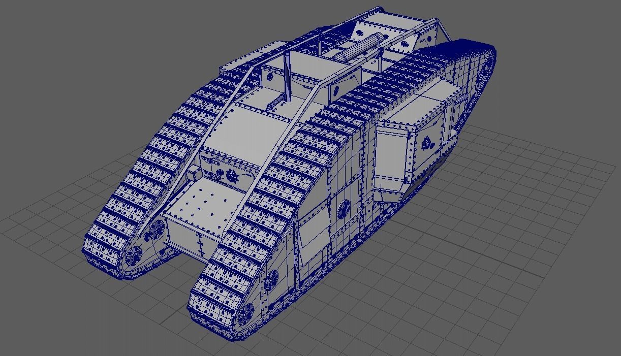 World War I tank 3D model | CGTrader