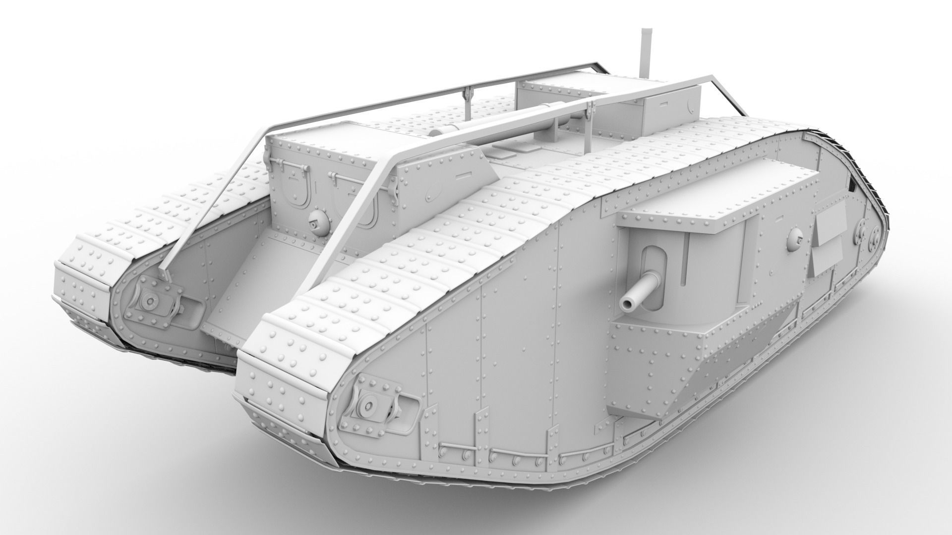 World War I tank 3D model | CGTrader