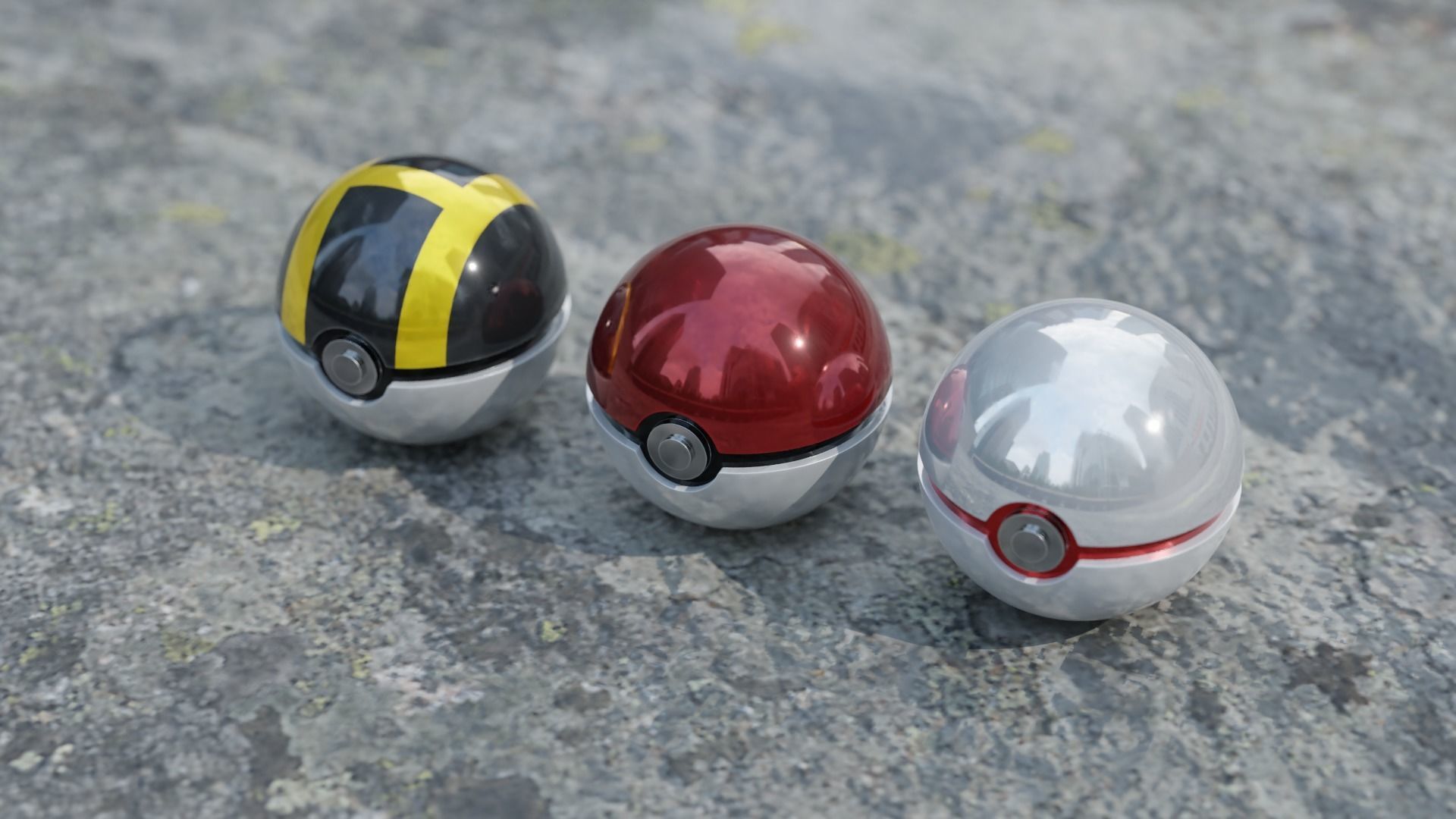 3D model Realistic pokeball - Pokemon VR / AR / low-poly | CGTrader