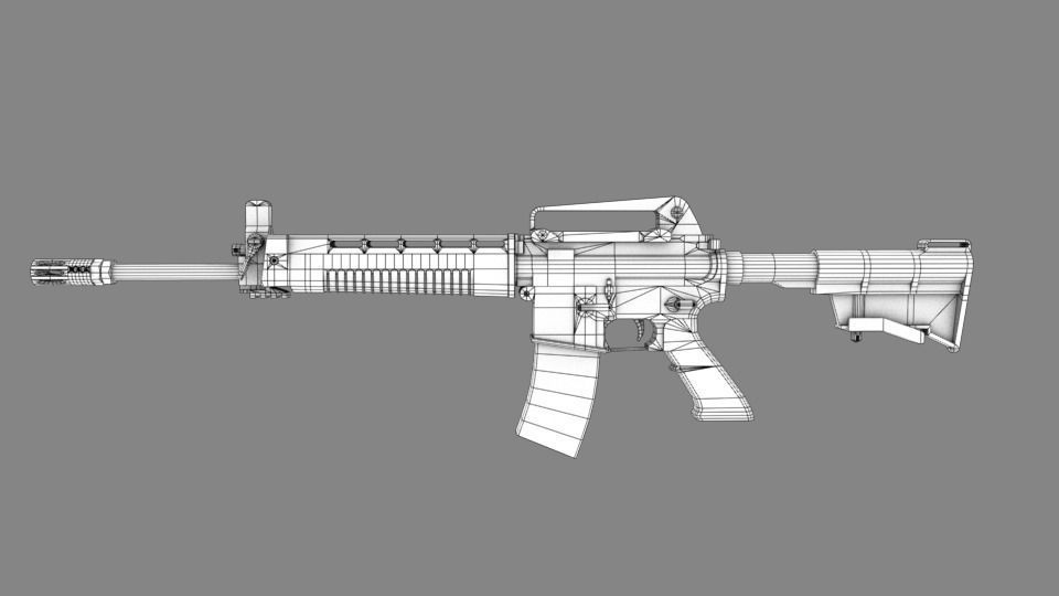 3D model T91 Assault Rifle 3D model With PBR Texture VR / AR / low-poly ...