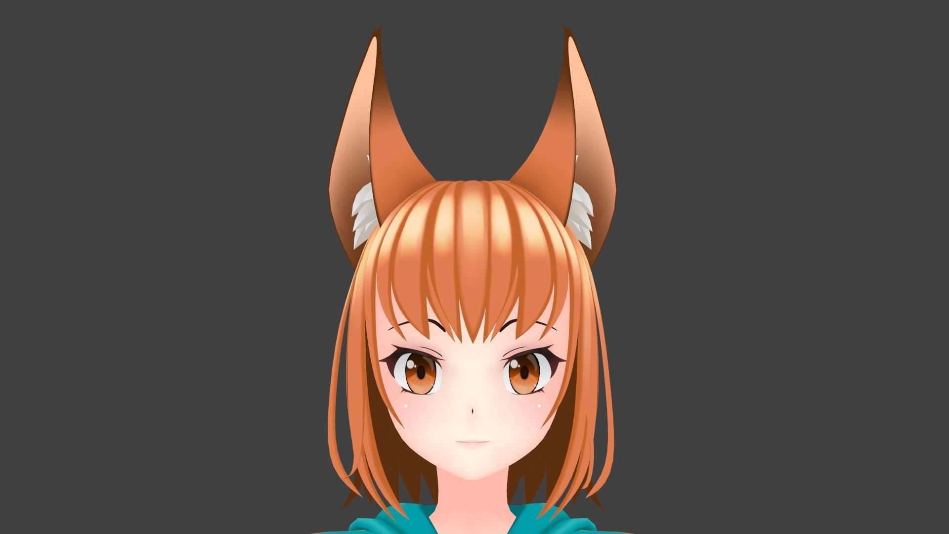 Anime Fox Girl 3D model | CGTrader