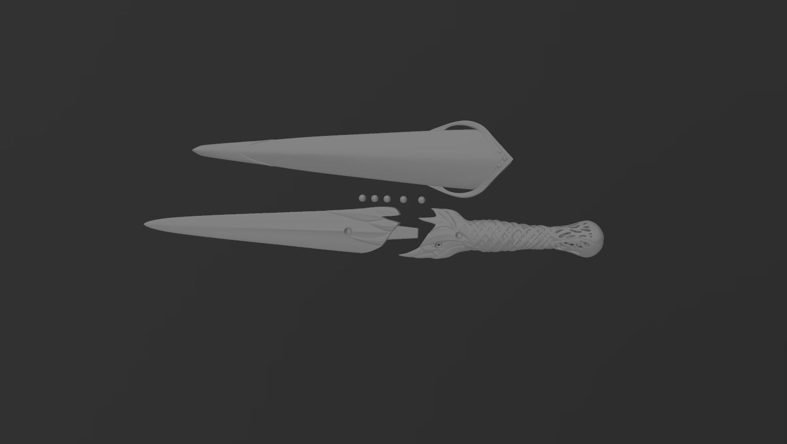 Galadriel Dagger from Lord of the Rings Rings of power 3D model 3D printable | CGTrader