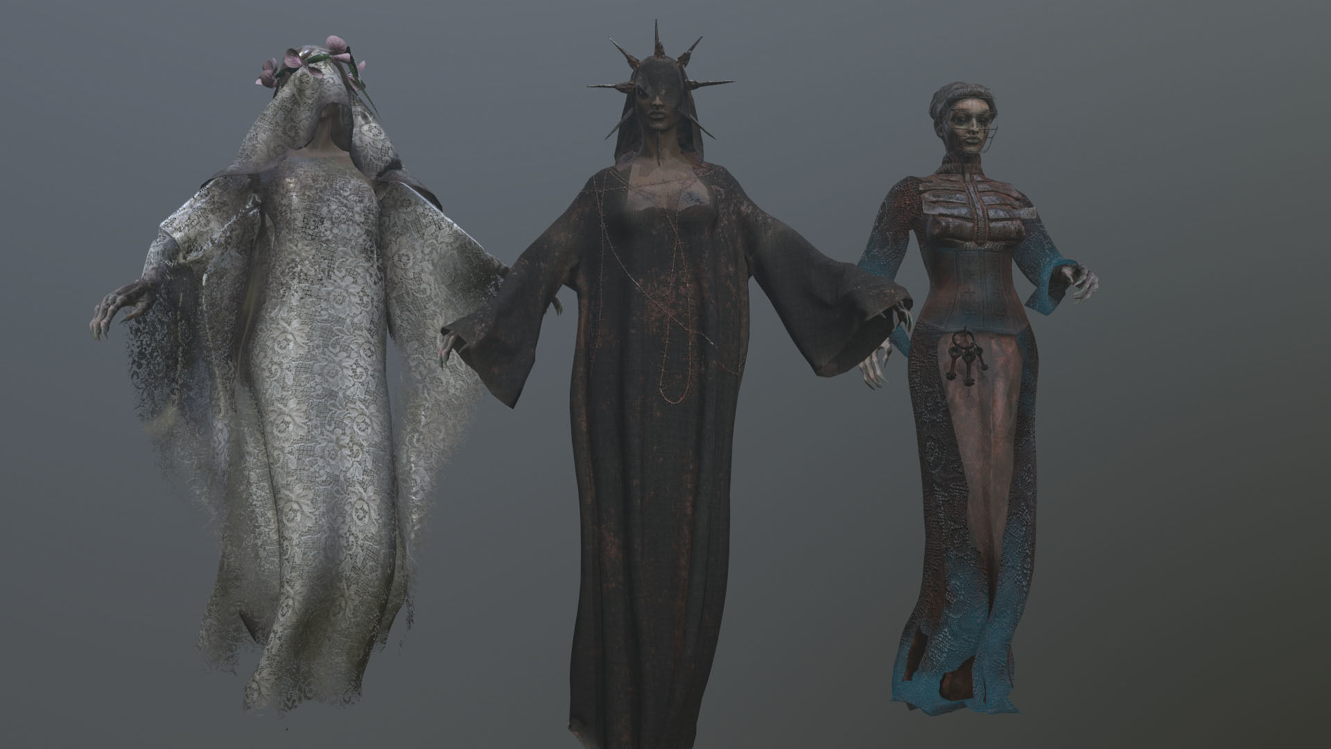 3D asset animated Lady Ghost | CGTrader