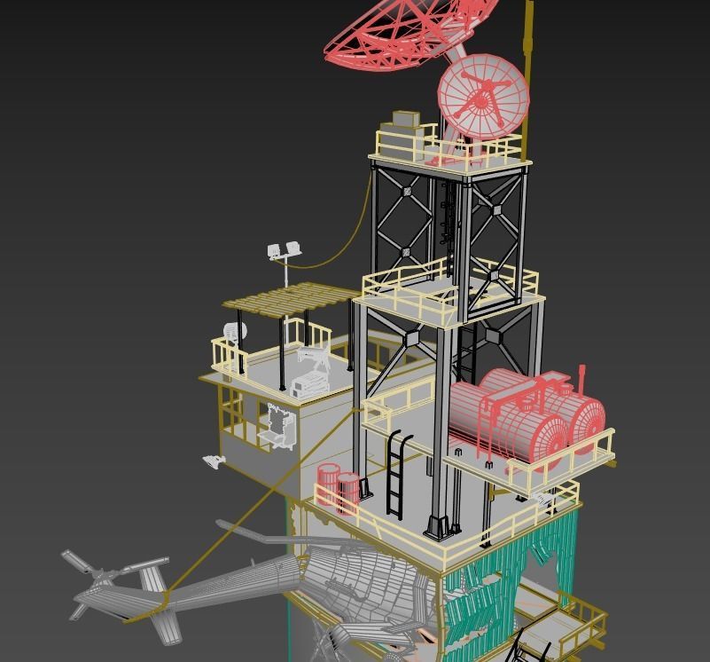 Post-Apocalyptic Outpost Tower 3D model | CGTrader
