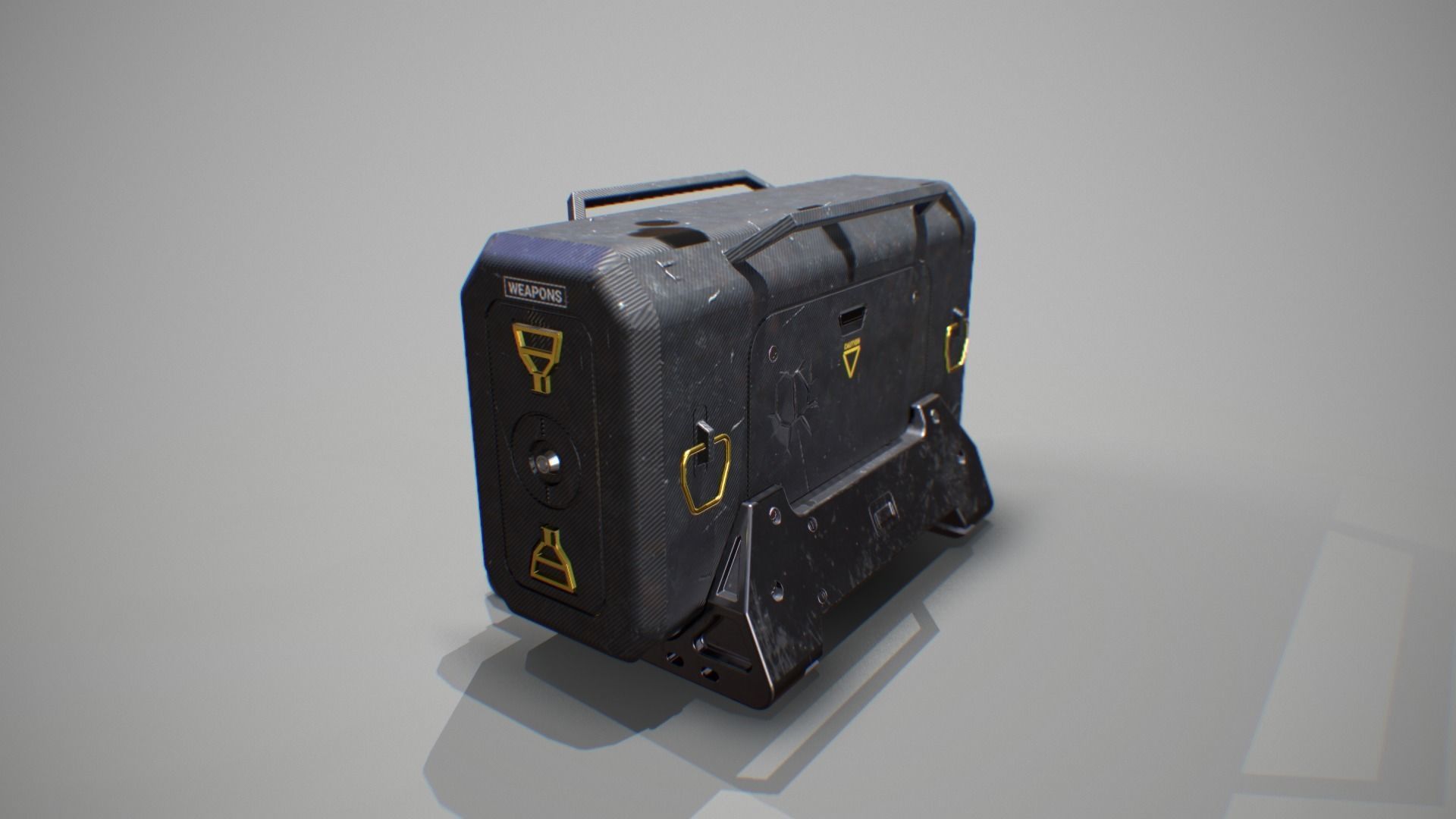 3D model Sci-Fi Weapons Crate VR / AR / low-poly | CGTrader