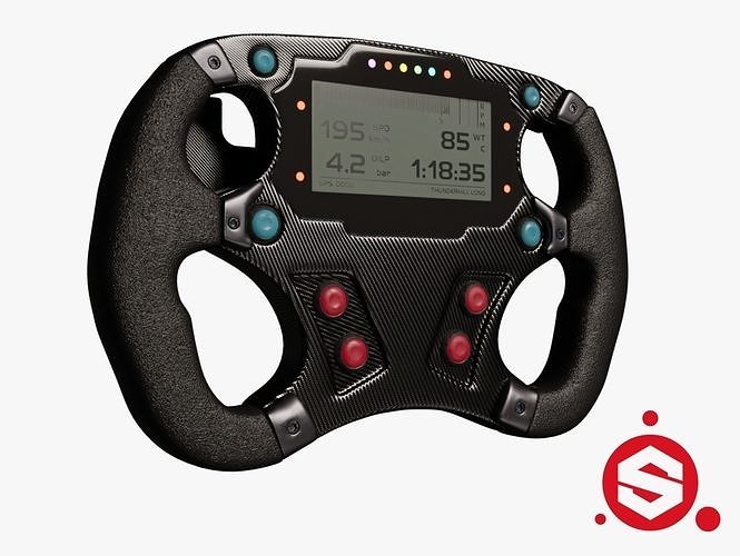 Formula steering wheel 3D model | CGTrader