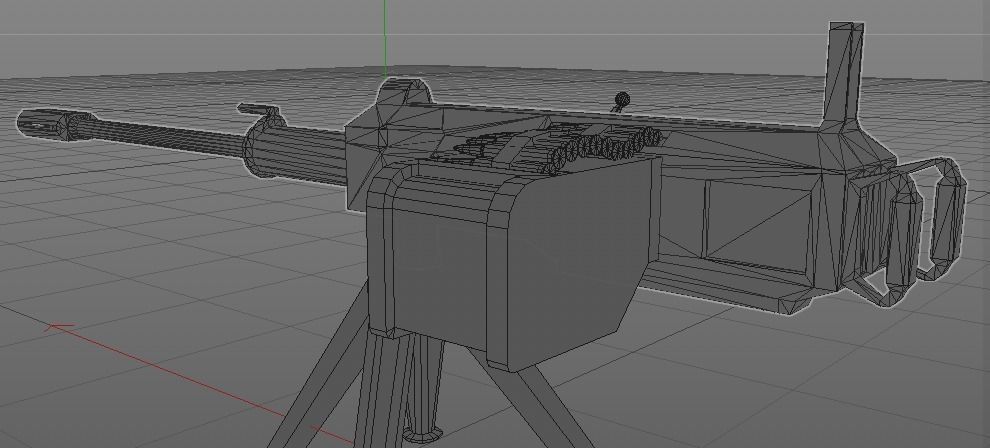3D model Machine Gun VR / AR / low-poly | CGTrader
