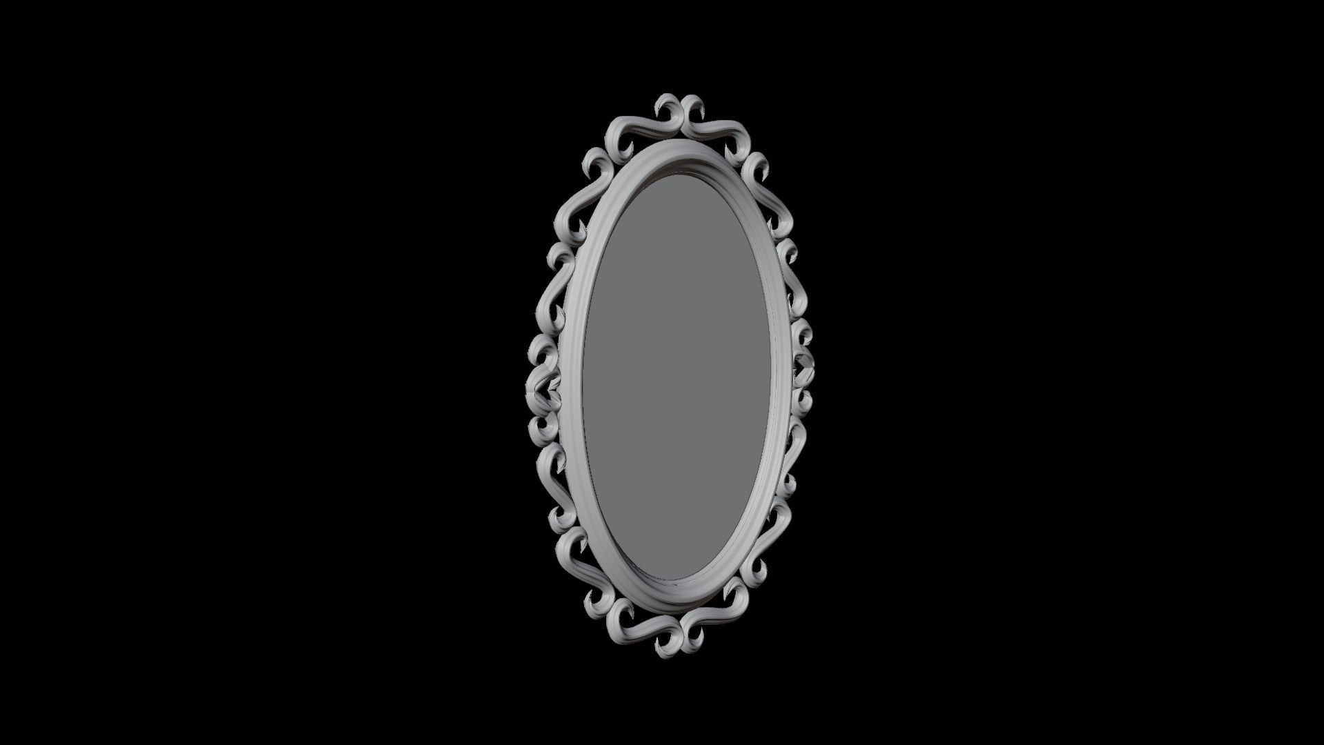 Collection of Oval Mirror Frames 3D model | CGTrader
