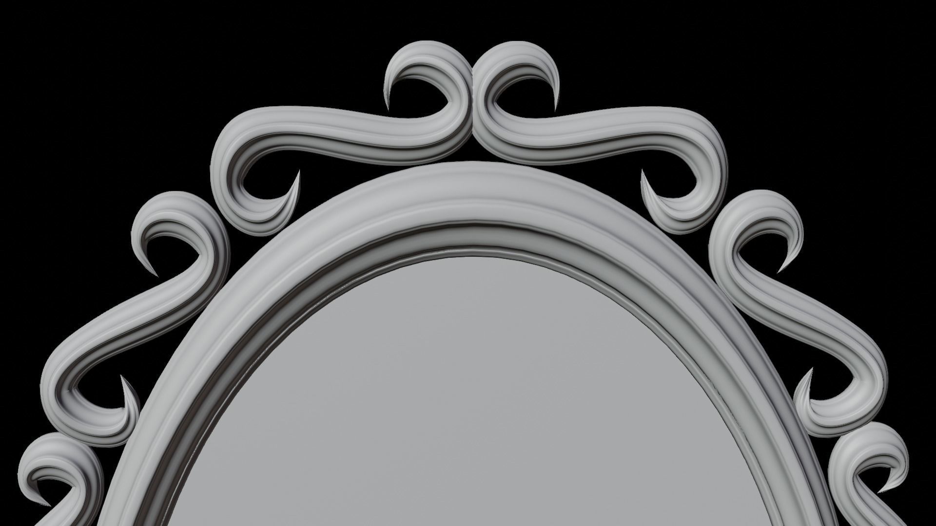 Collection of Oval Mirror Frames 3D model | CGTrader