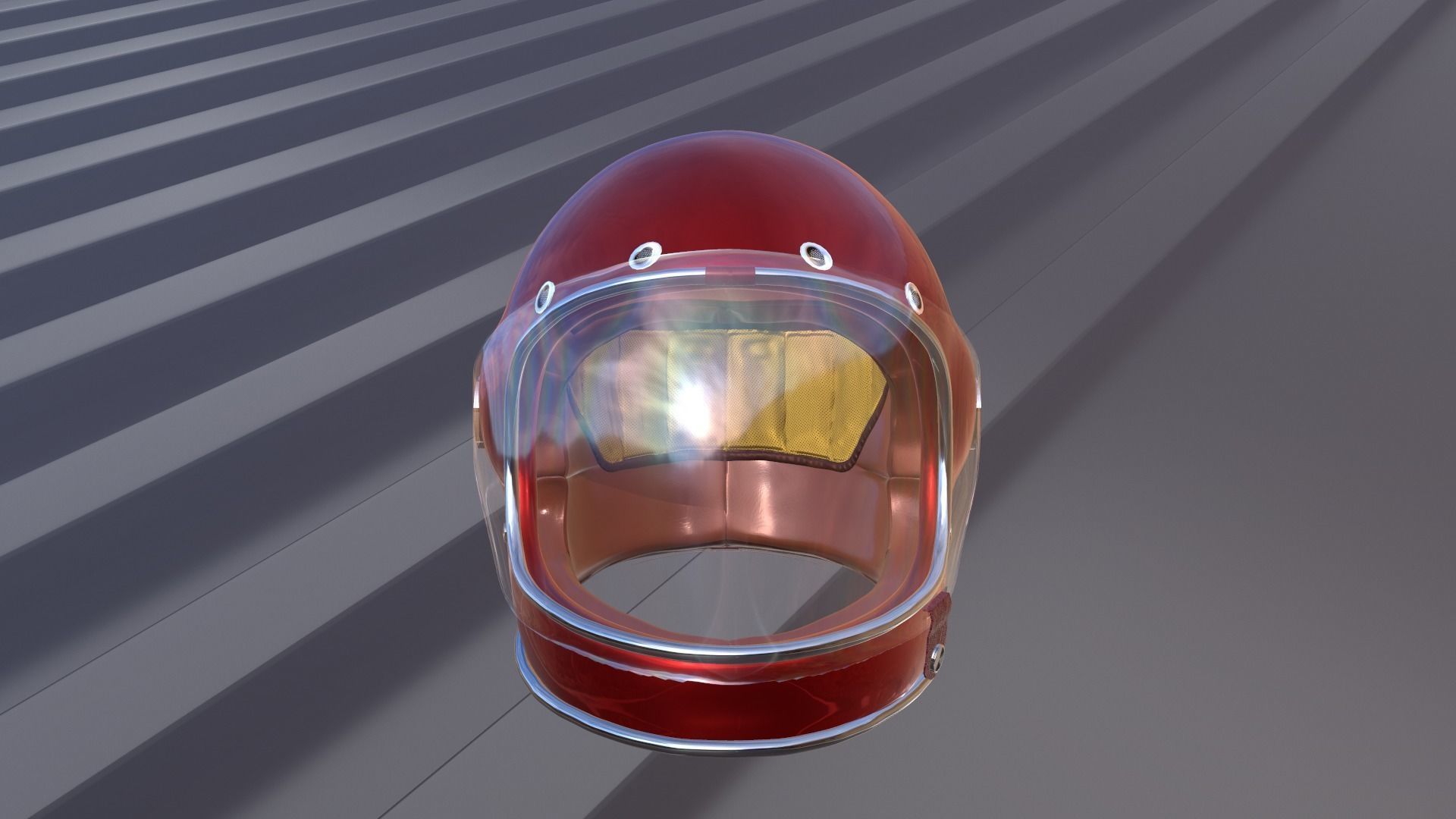Motorcycle Helmet Package Classic Bell Model 3D model 3D printable ...